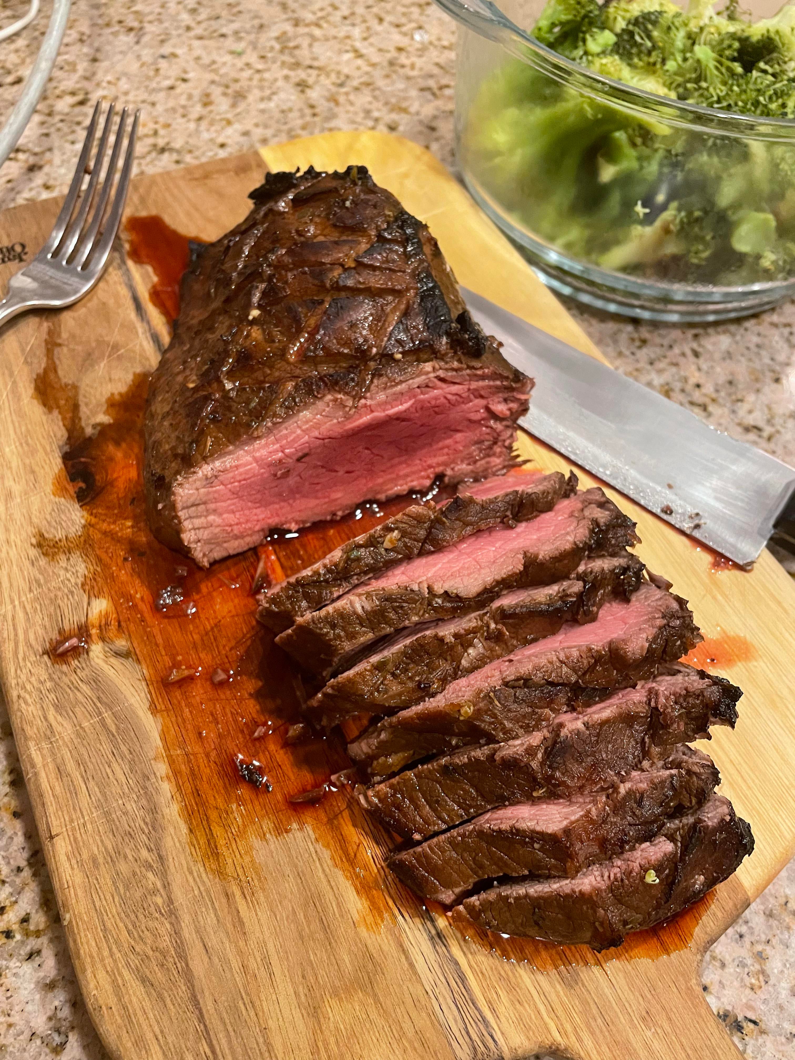 London Broil I made for the fam! Cheap meat never tasted so good 🤤 ...