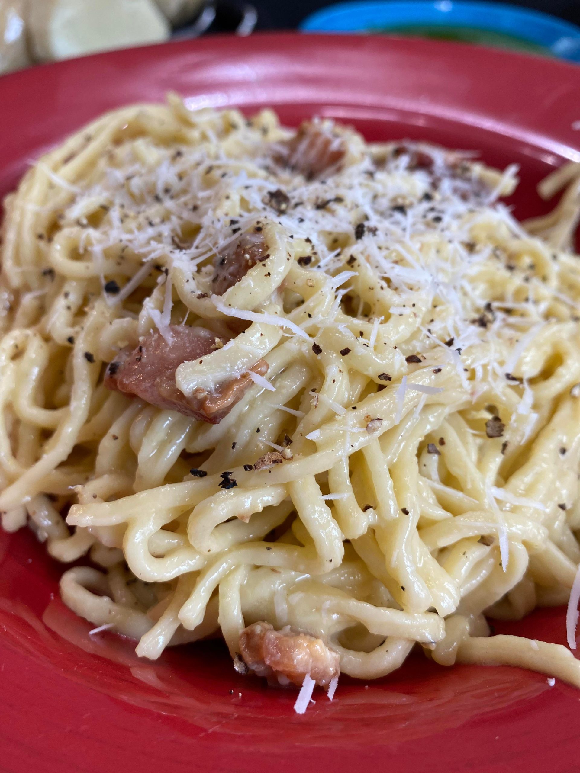 Entirely Homemade Carbonara - Dining and Cooking