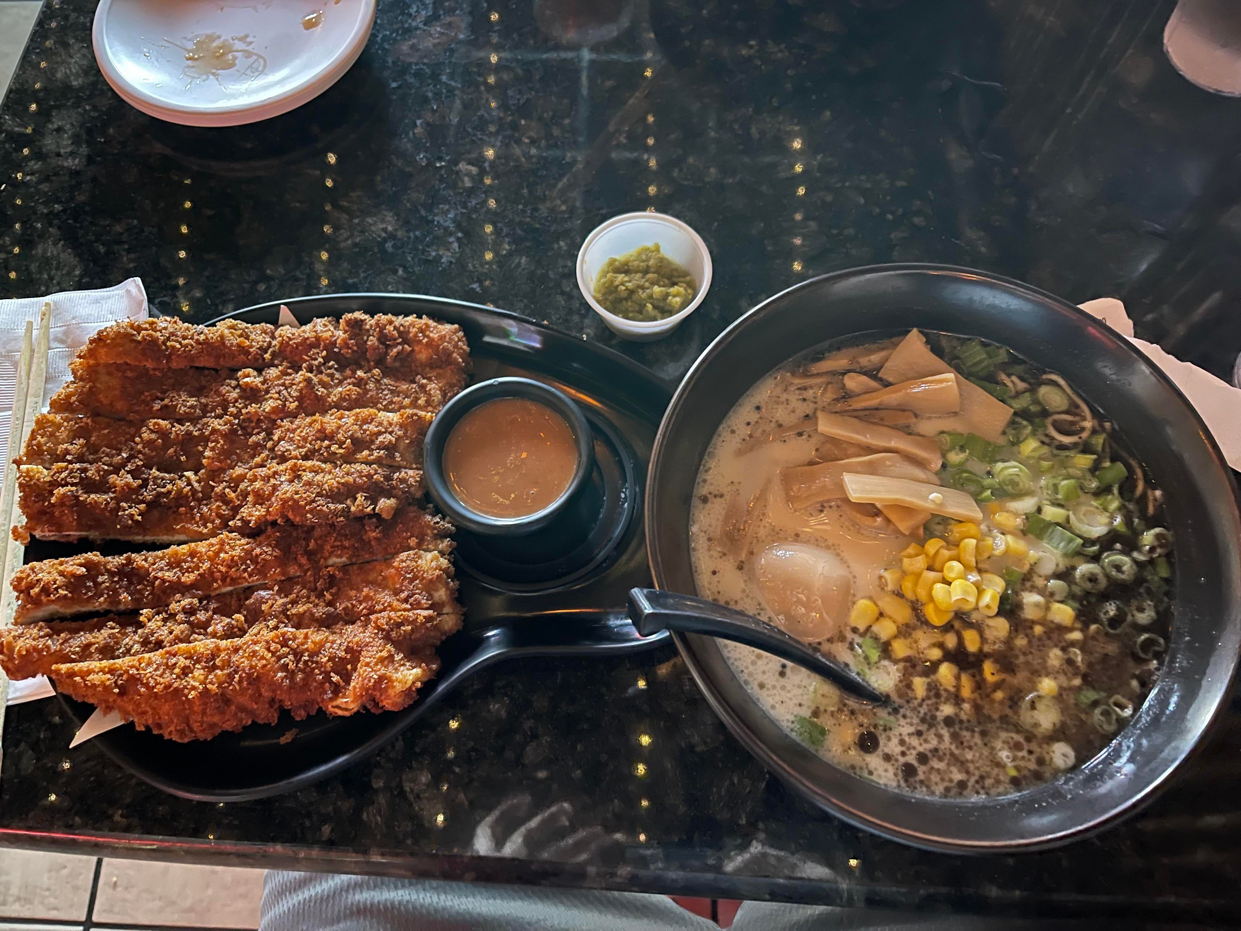 On vacation so had to do it big, Don Katsu Ramen (Black) (Haru - Austin ...