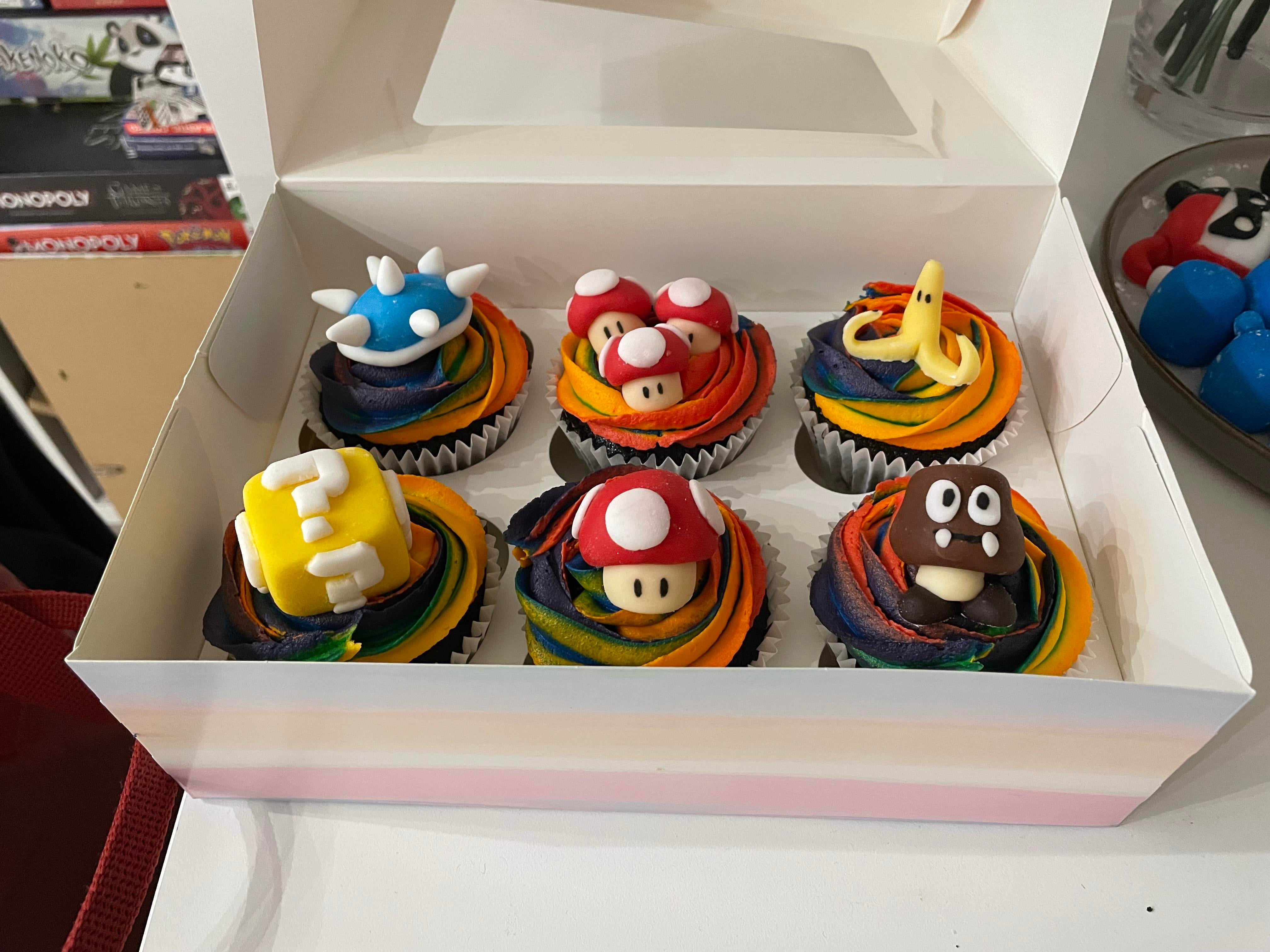 I baked Mario cupcakes (description in comments) - Dining and Cooking