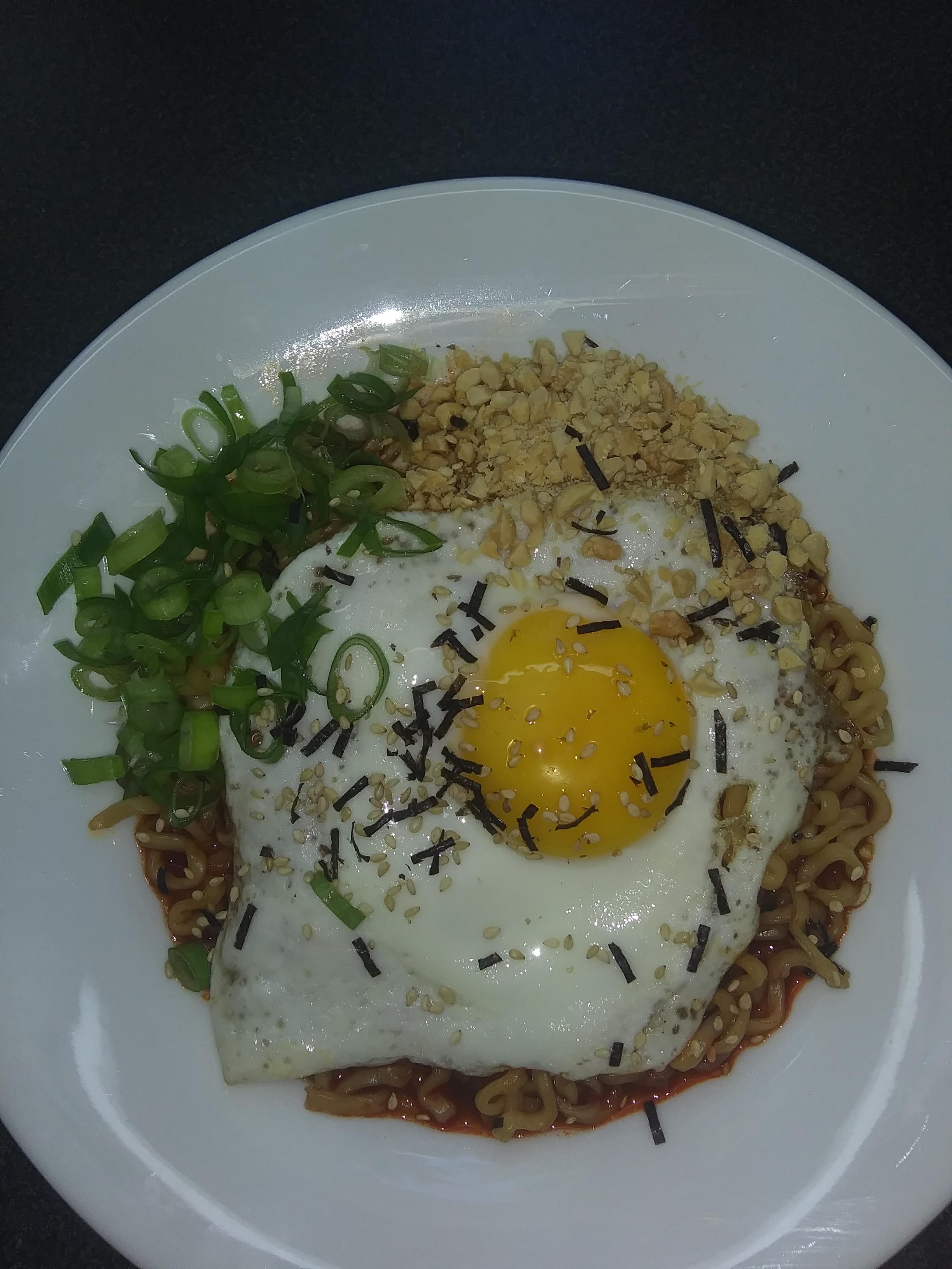 Buldak 2x Spicy with all the fixings - Dining and Cooking