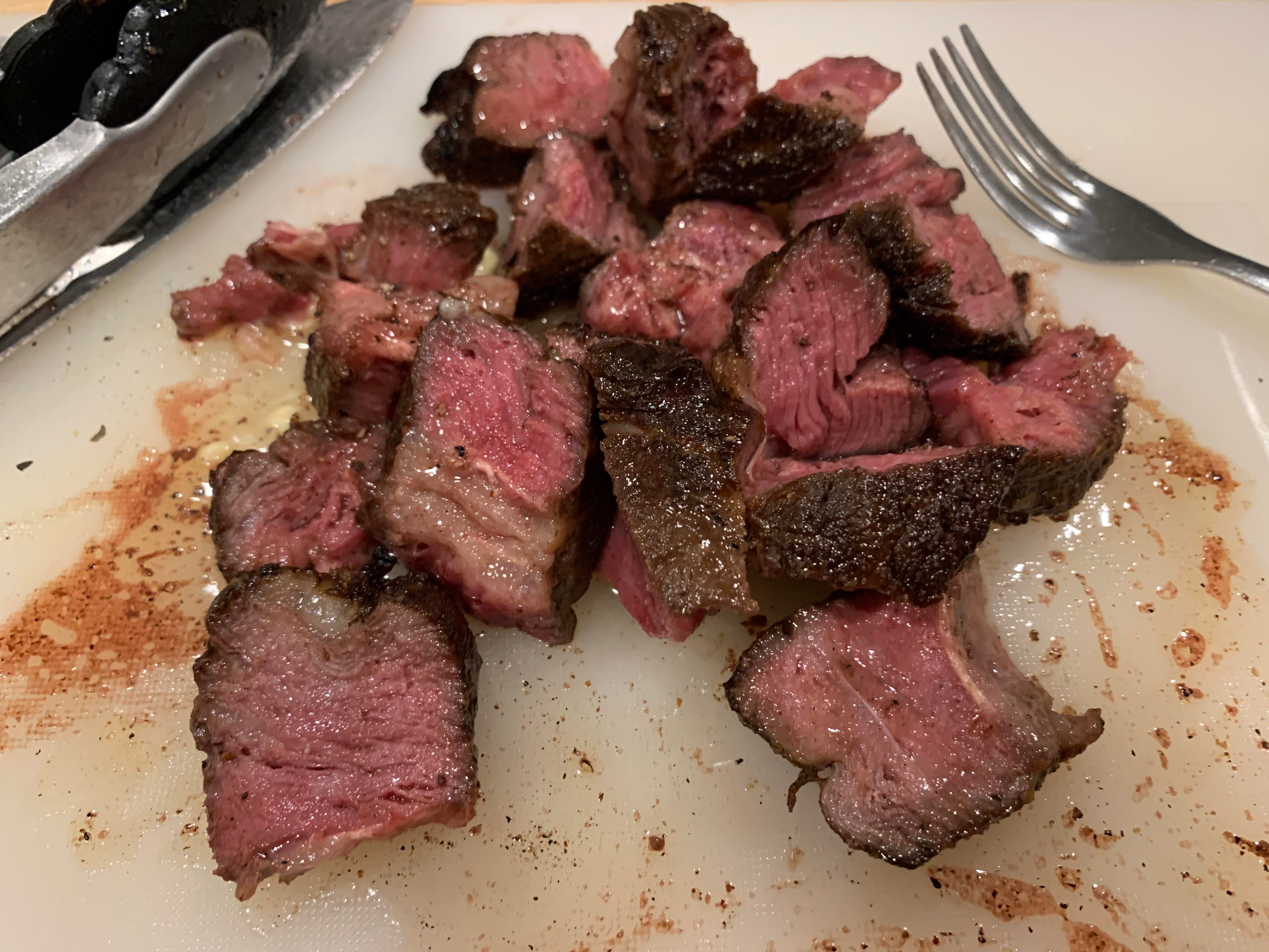 Reverse-seared from frozen prime ribeye cap - Dining and Cooking