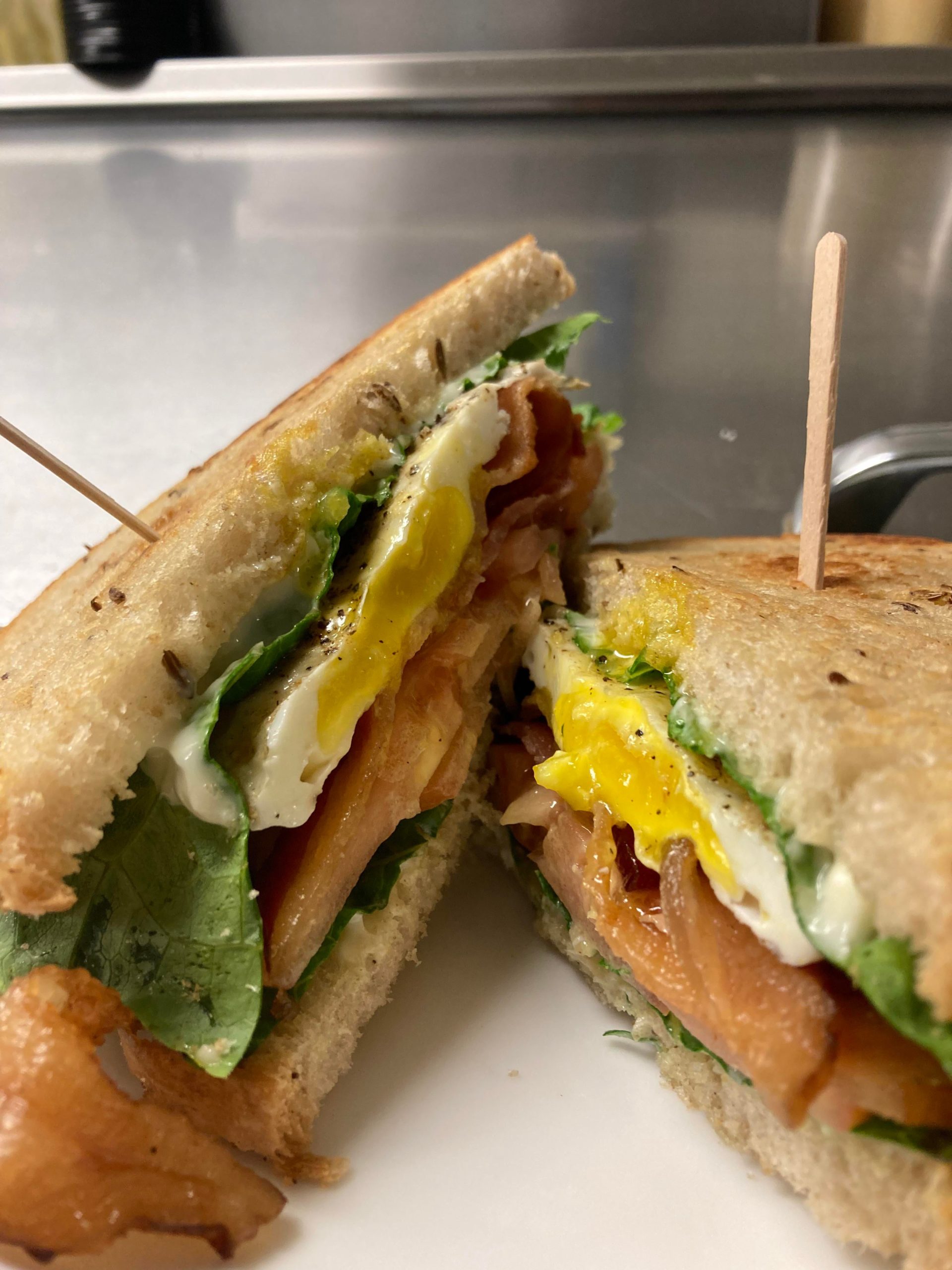 BLTE on Rye Toast. - Dining and Cooking