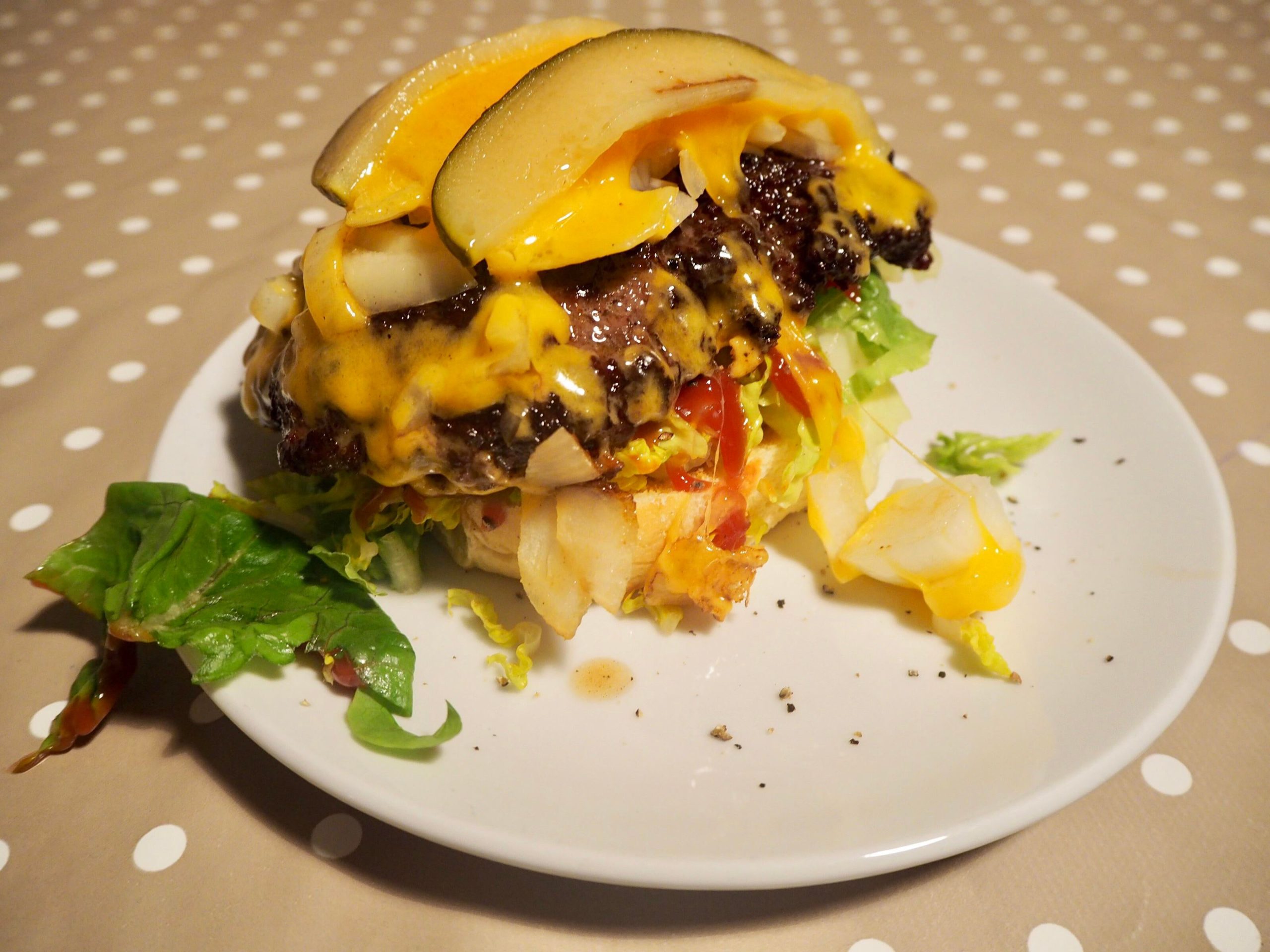 Just before I put the lid on it, looks sloppier than it was. - Dining ...