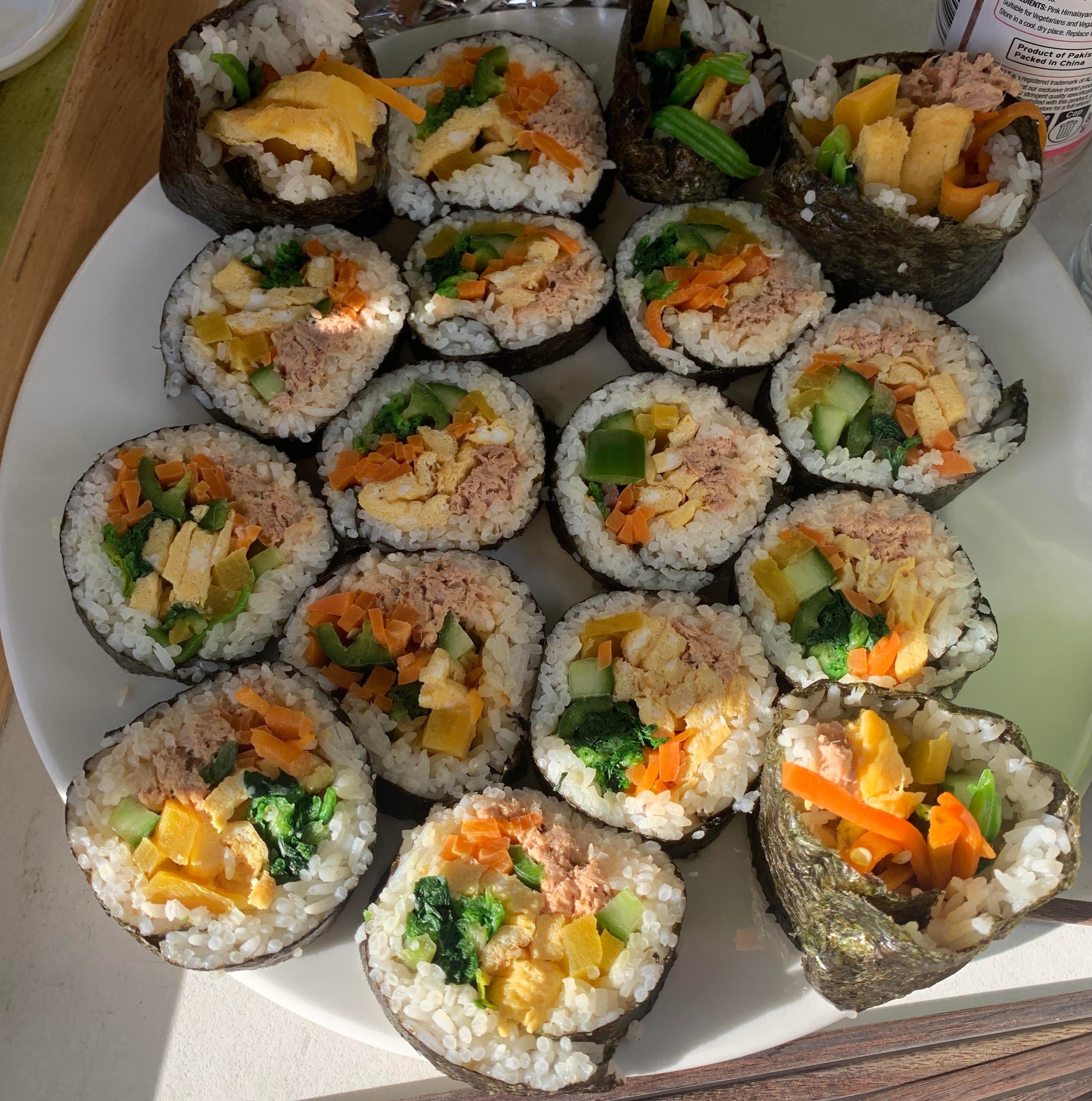 i made kimbap for the first time yesterday! - Dining and Cooking