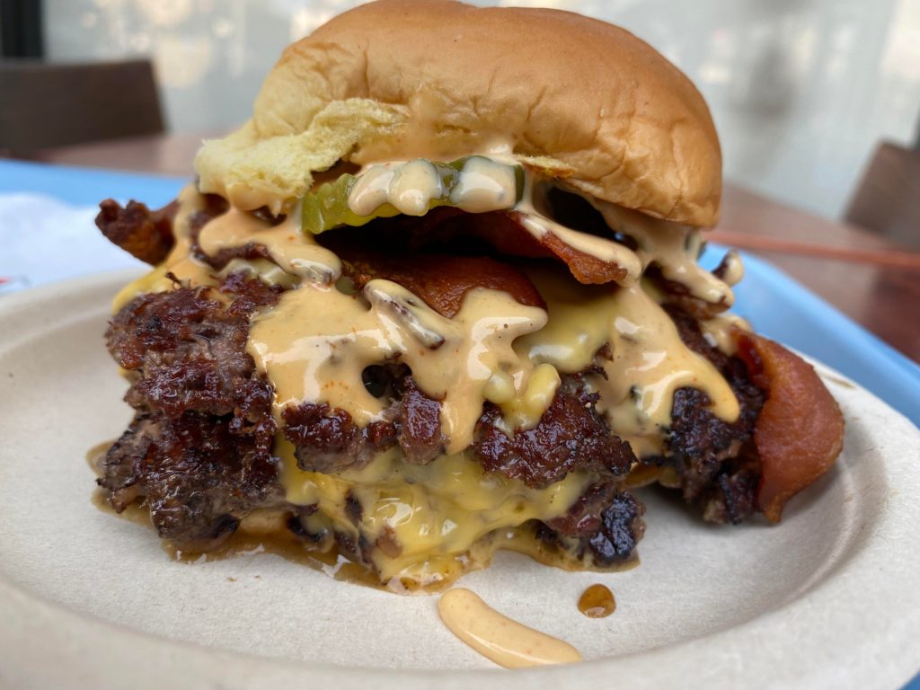 For The Win triple smashed burger - Los Angeles - Dining and Cooking