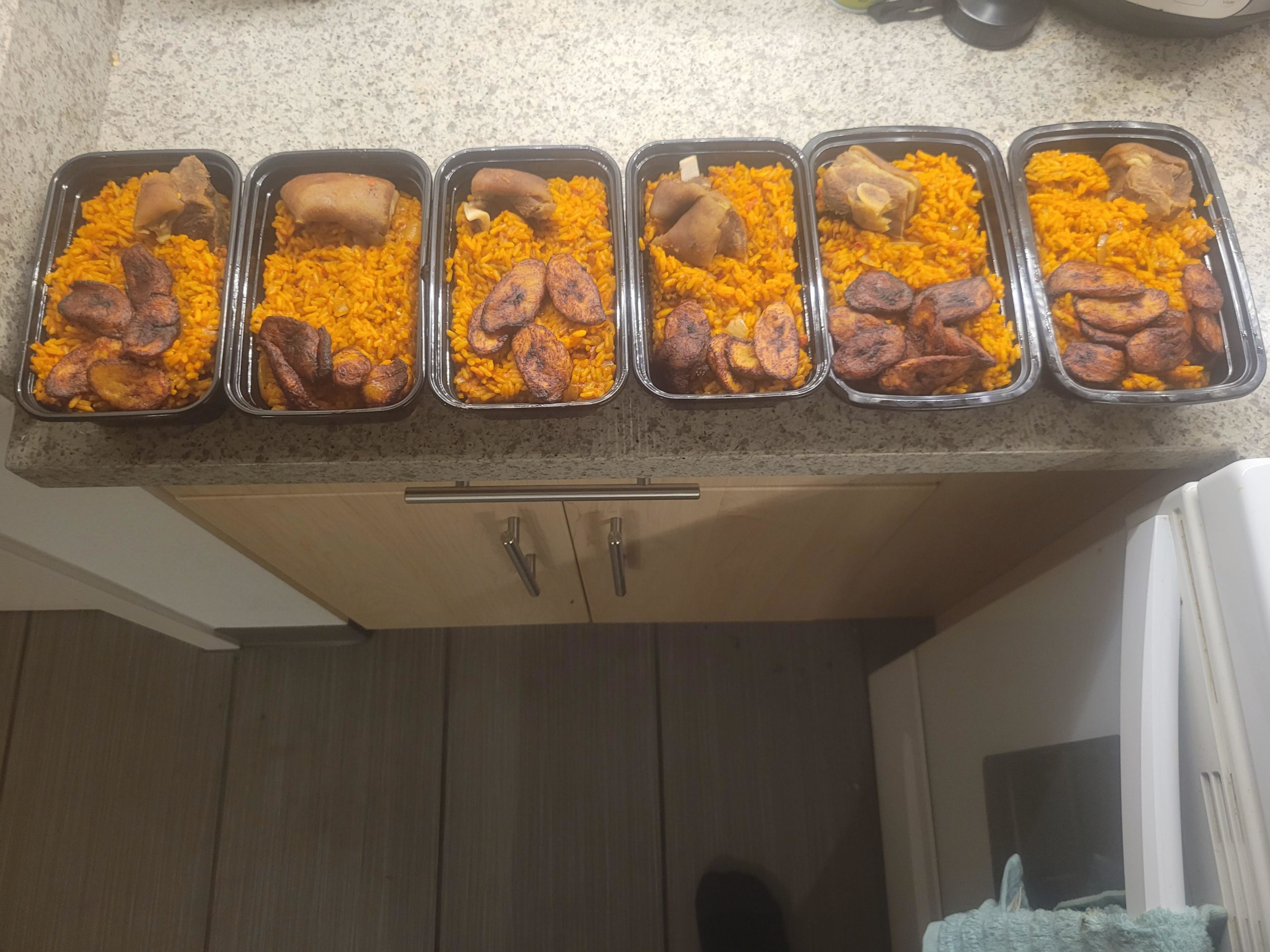 Jollof rice, dodo (fried plantains) and lamb! - Dining and Cooking