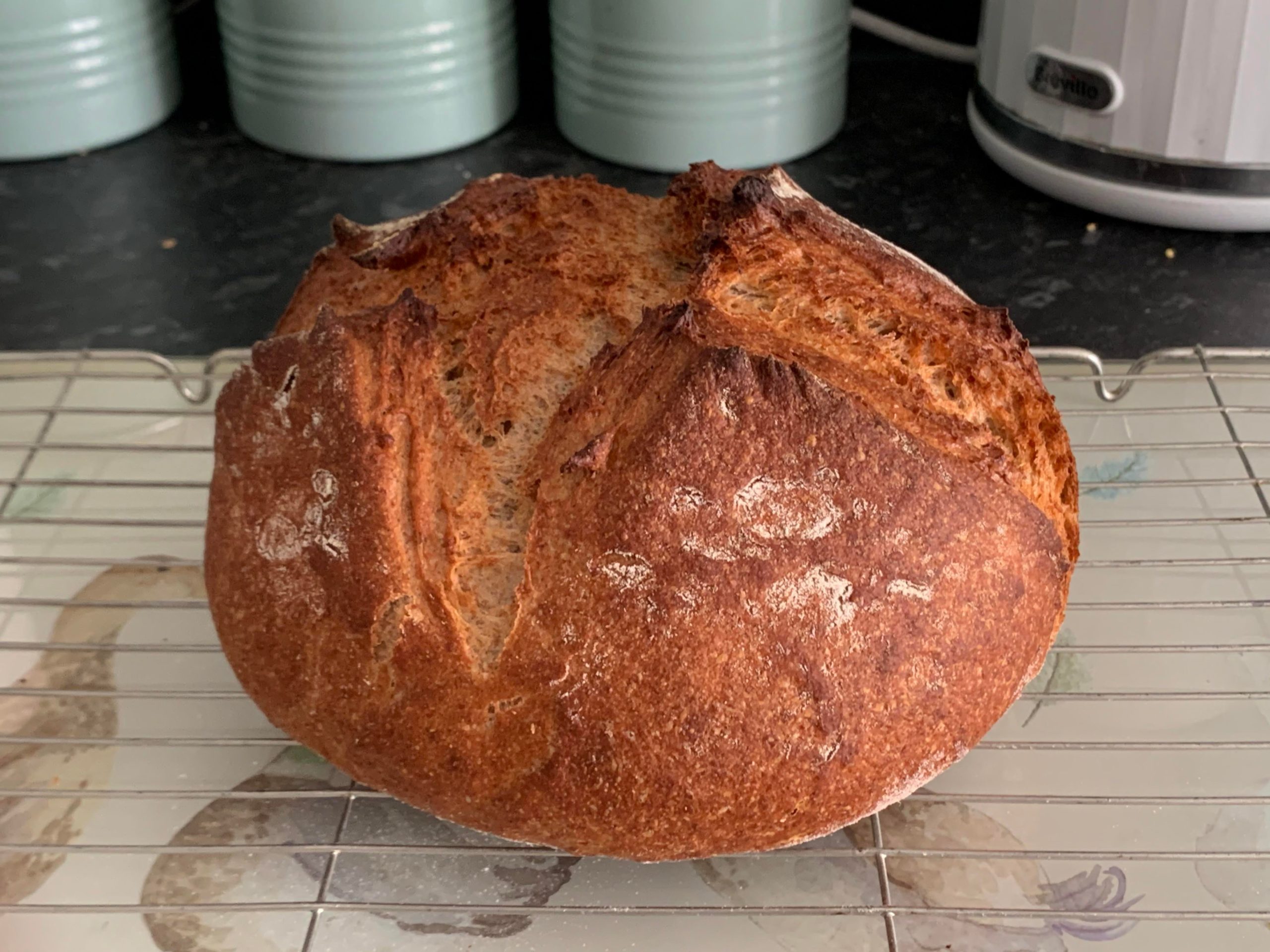 50/50 Rye and White Flour Boule I made for Samhain - Dining and Cooking