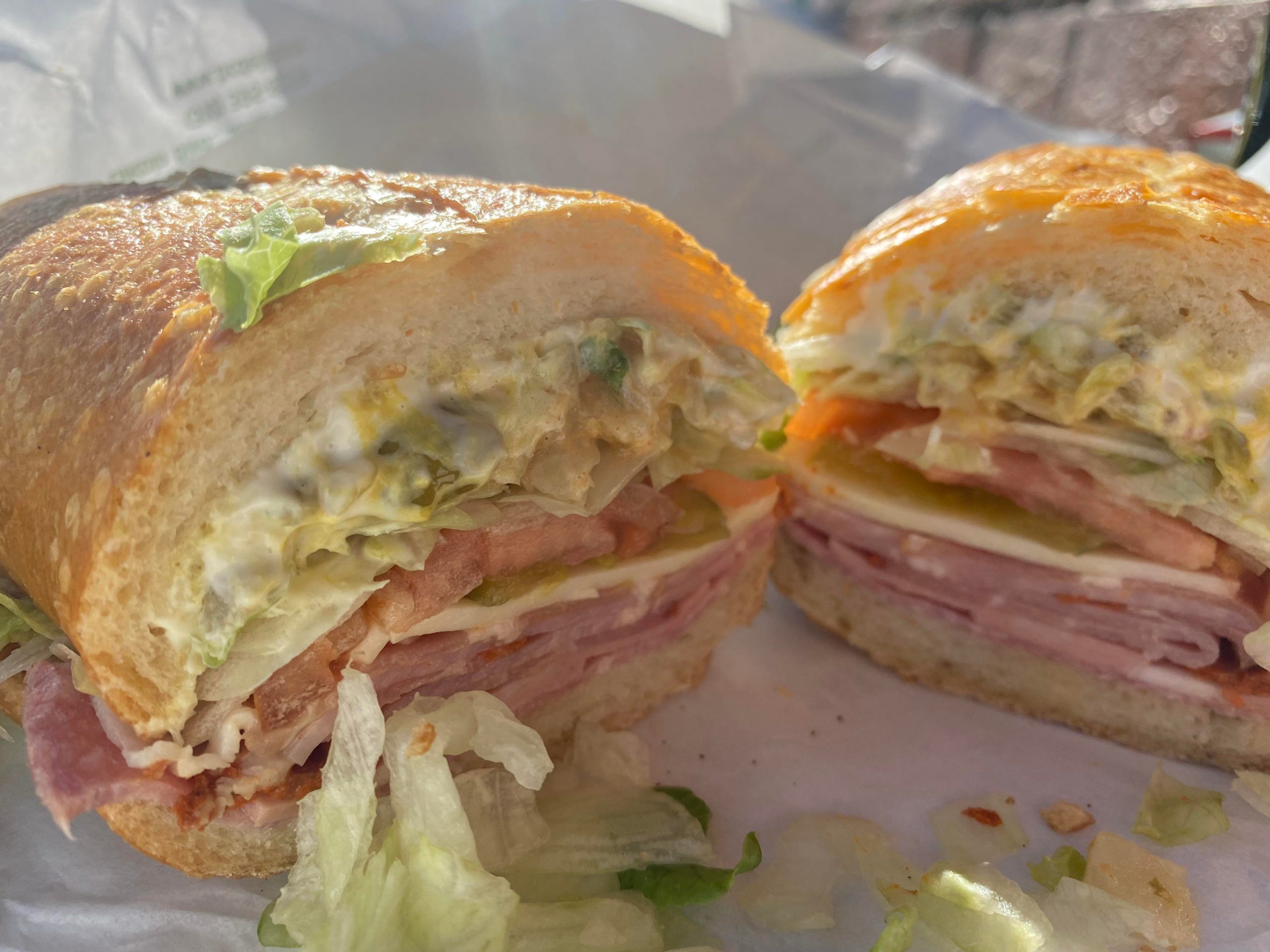 The Godmother from Bay Cities Deli in Santa Monica, CA. Contains: genoa ...