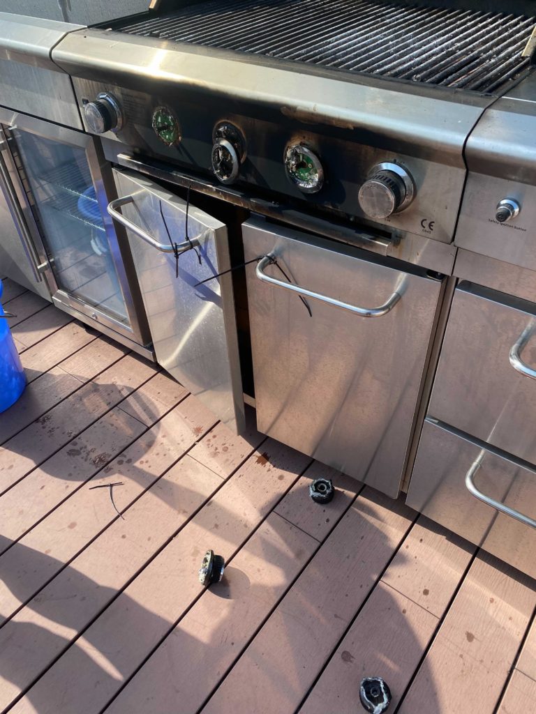 Tried to turn the stove on and it caught on fire! Any idea why this ...