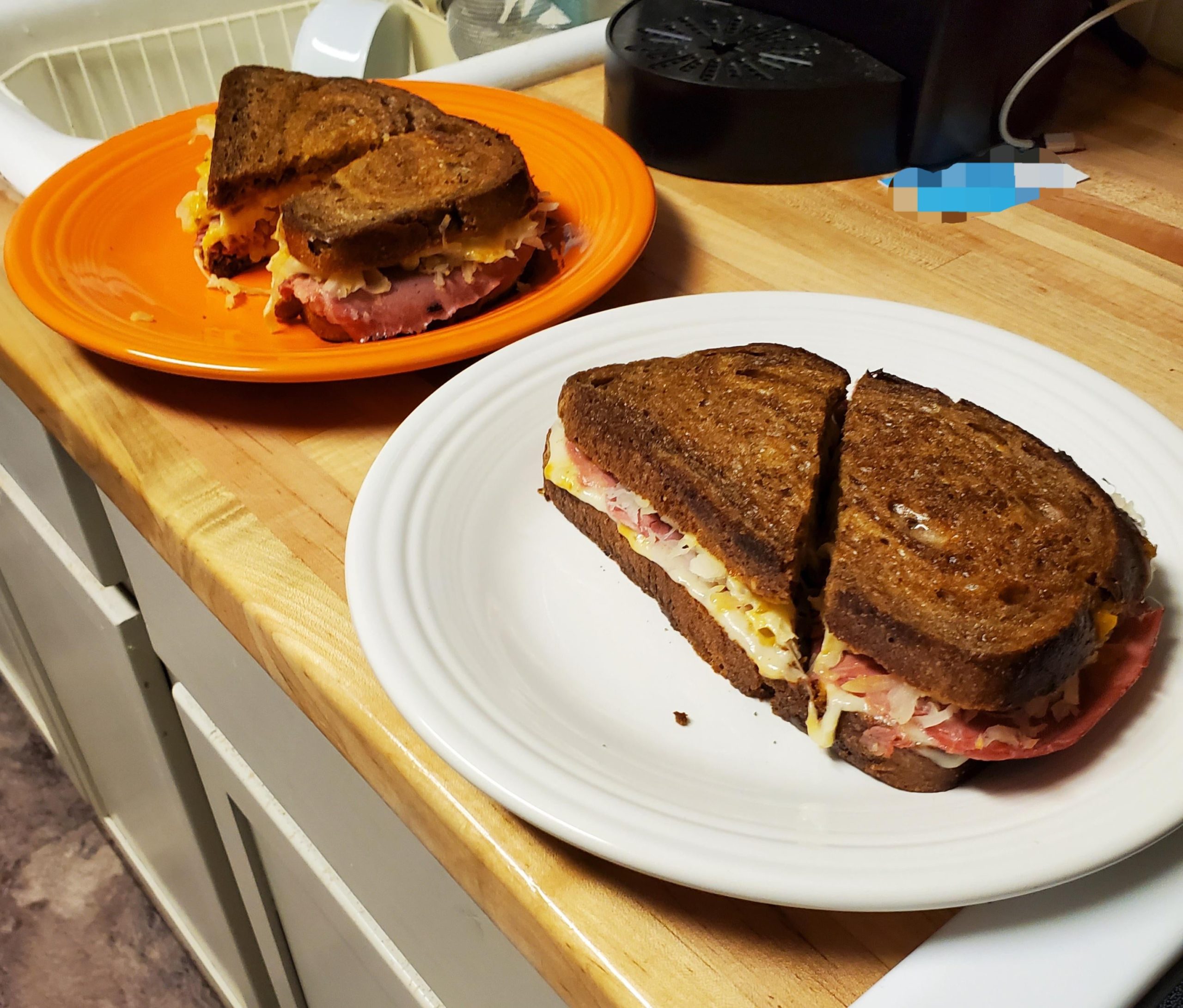Needed a break from Thanksgiving leftovers, so I made reubens. One of ...