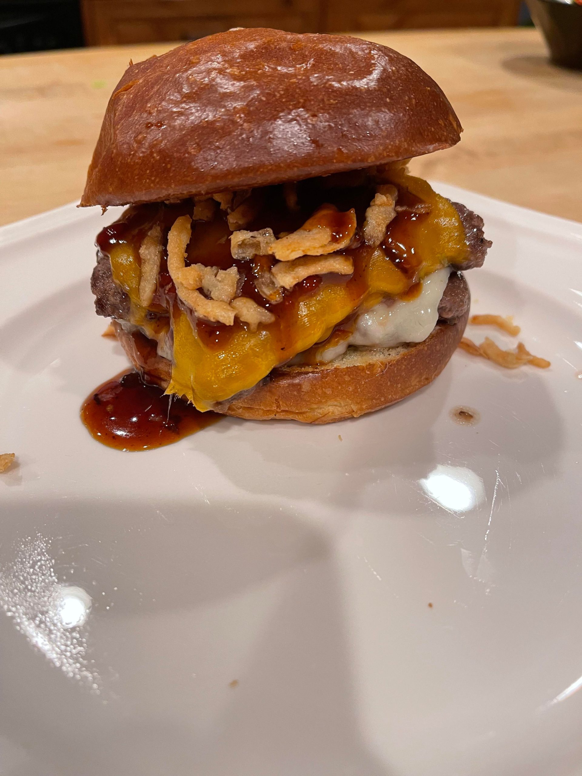 My take on the western bbq burger - Dining and Cooking