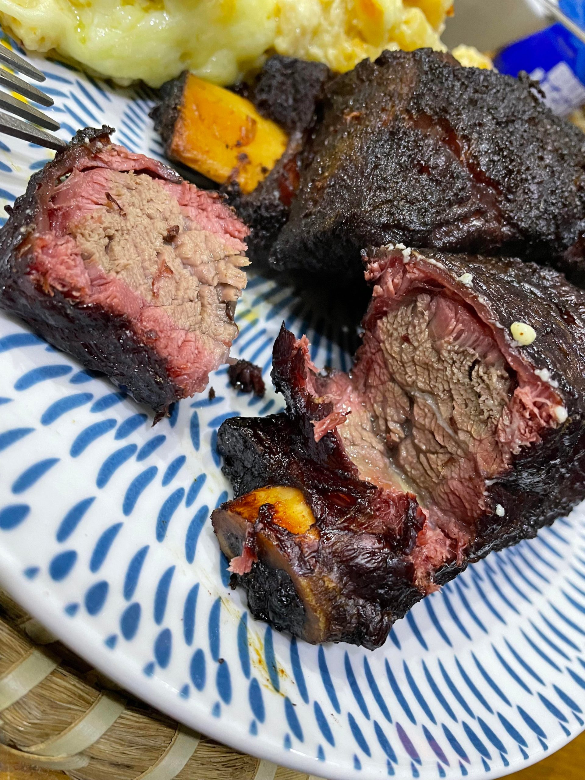 First attempt at beef short ribs on the Weber. They came out great. (UK ...