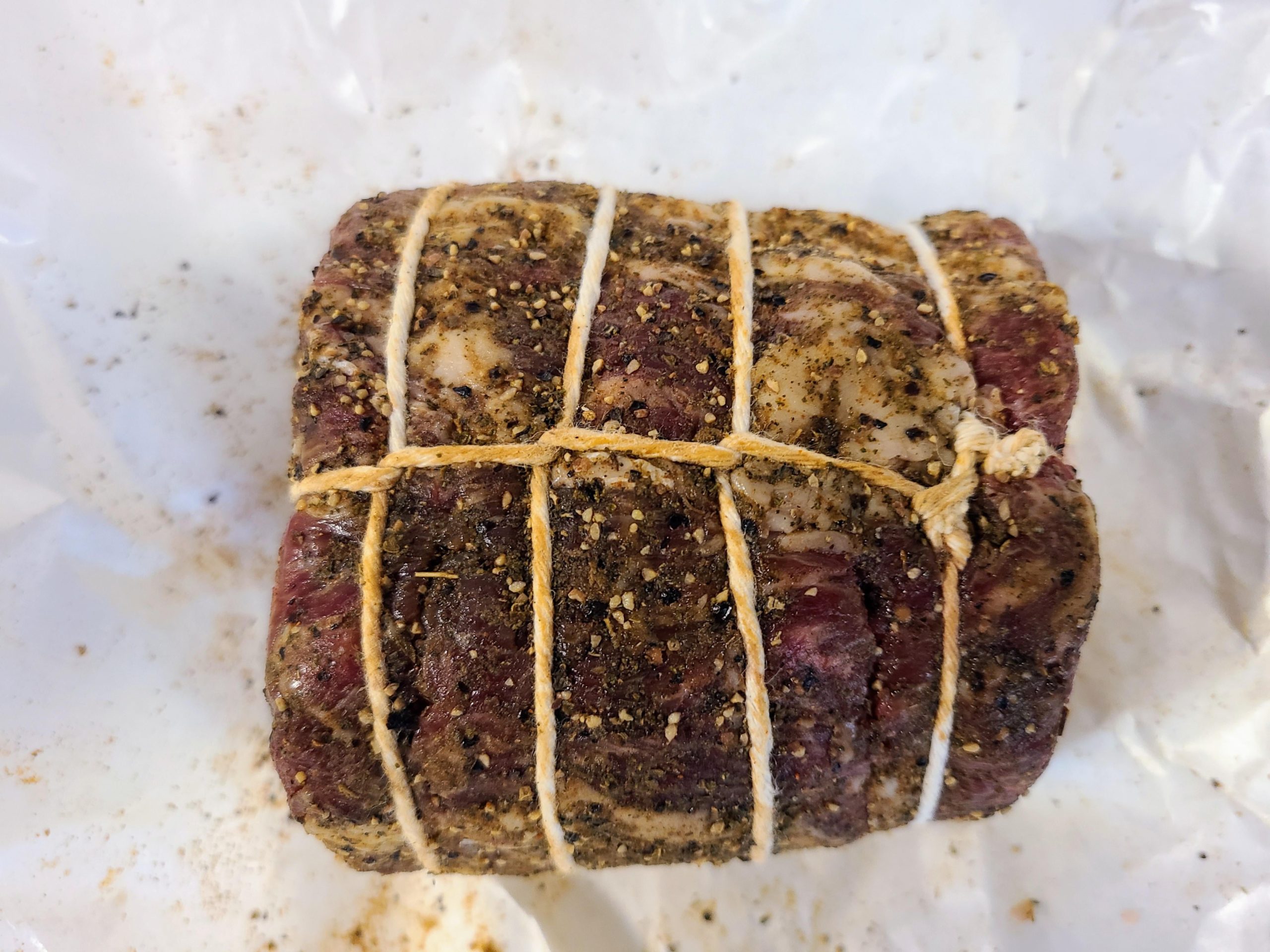 Been practicing trussing roasts with a single length of string - Dining ...