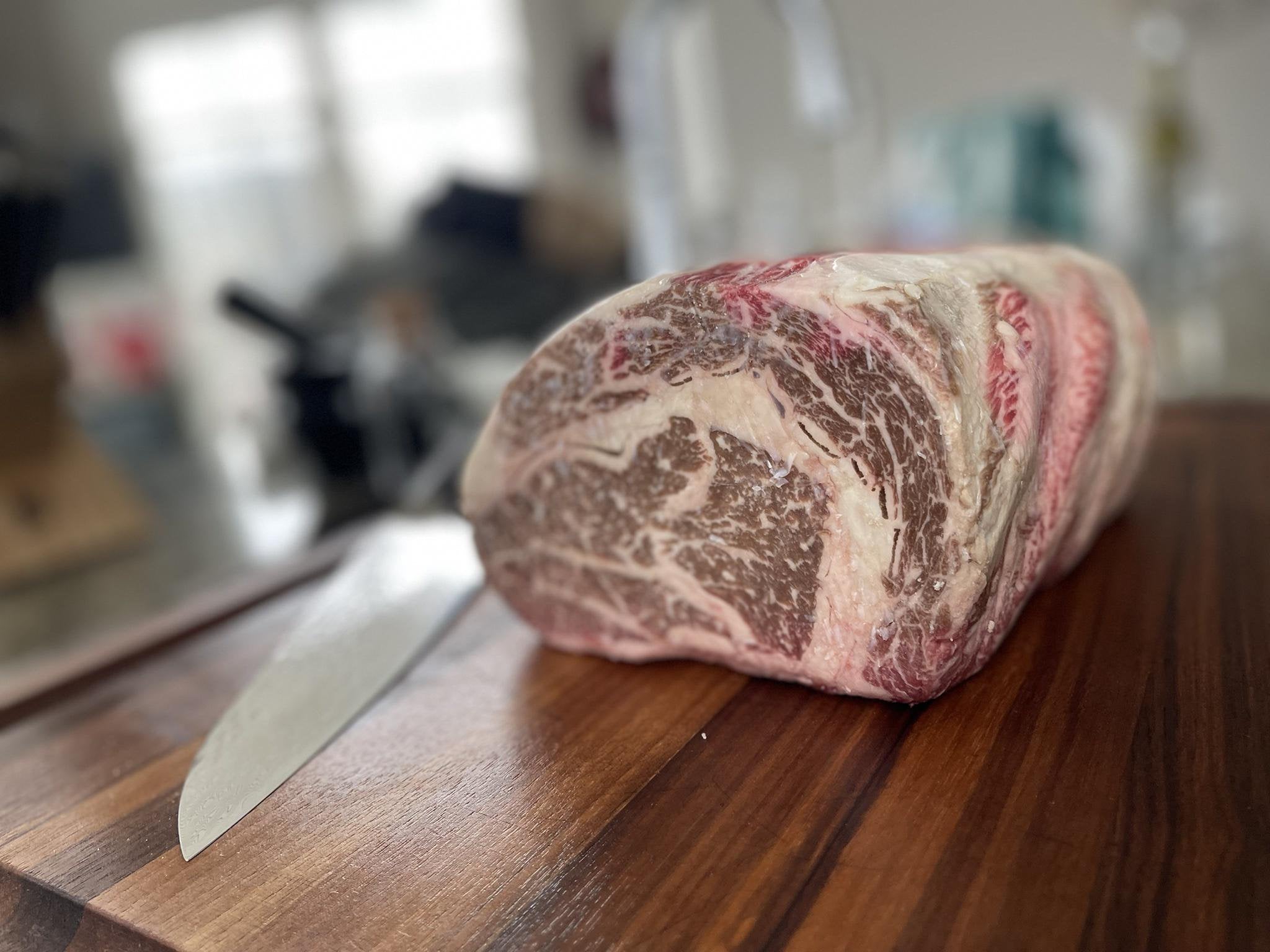 Gold Grade Wagyu Prime Rib Roast for an Early Christmas Celebration ...