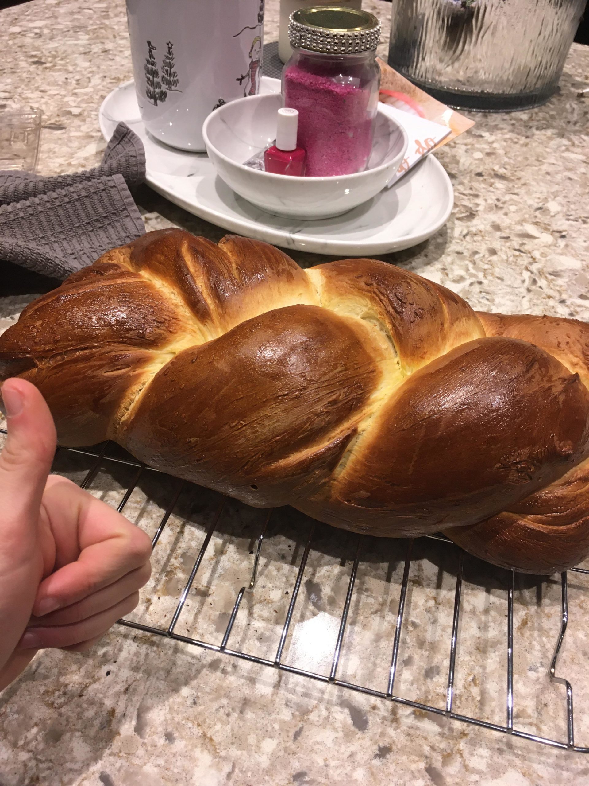 first time making a braided loaf! very fun, but a lot bigger than ...