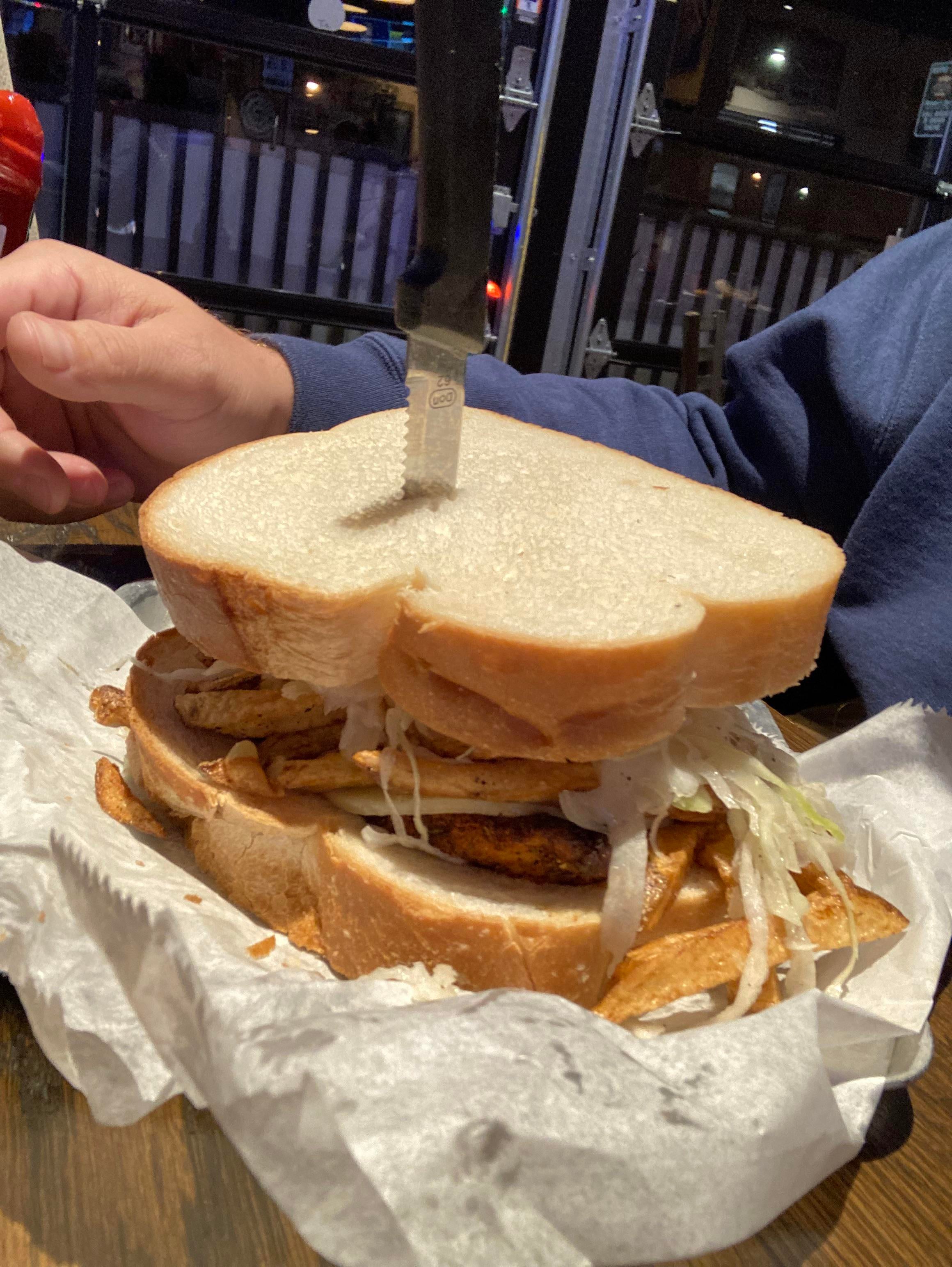 Primanti Bros Ragin' Cajun chicken sandwich. My first PB experience ...