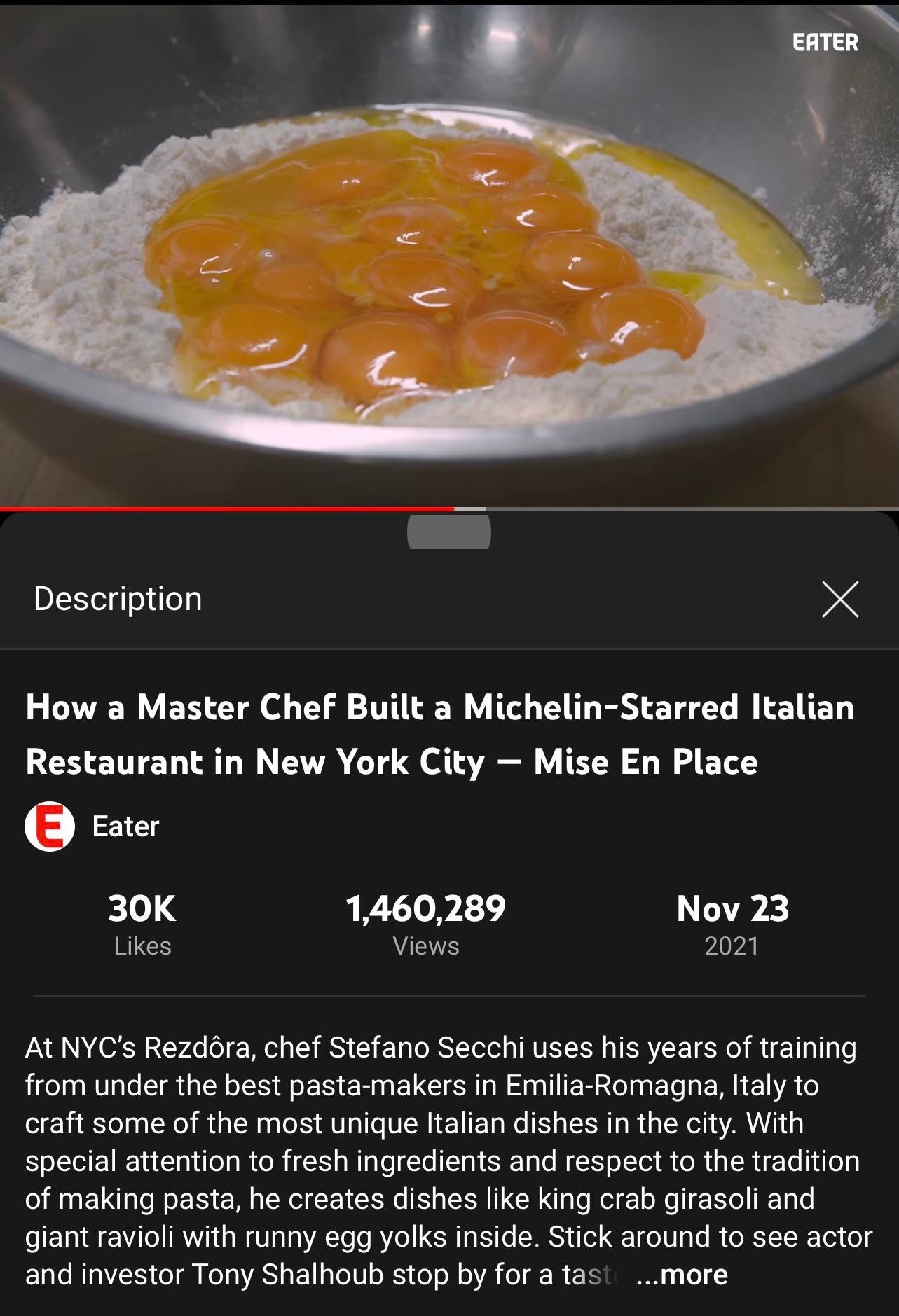 Does anybody know Chef Stefano Secchi pasta recipe? From Rezdora NYC ...