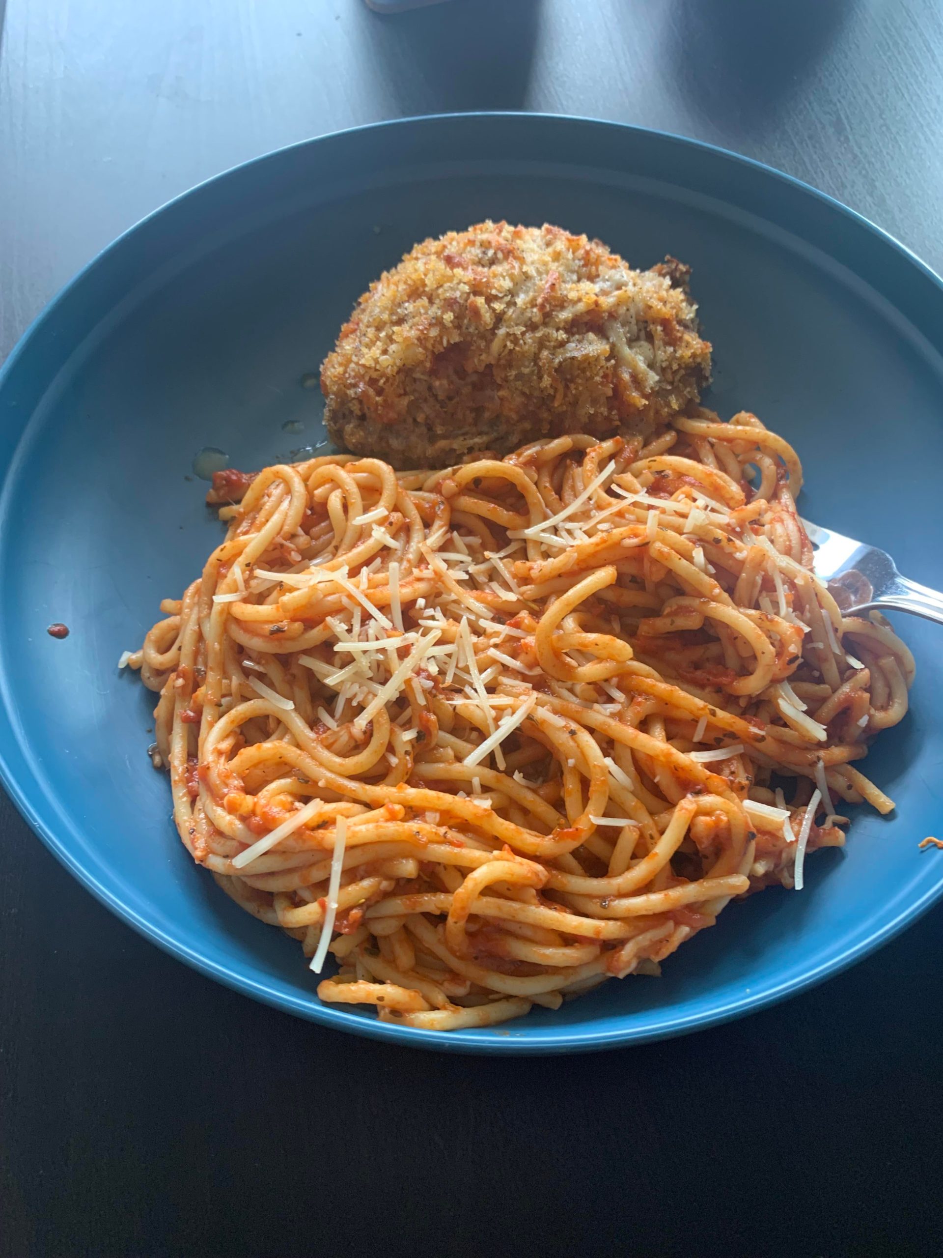Spaghetti and one giant meatball in honour of spaghetti day! - Dining ...