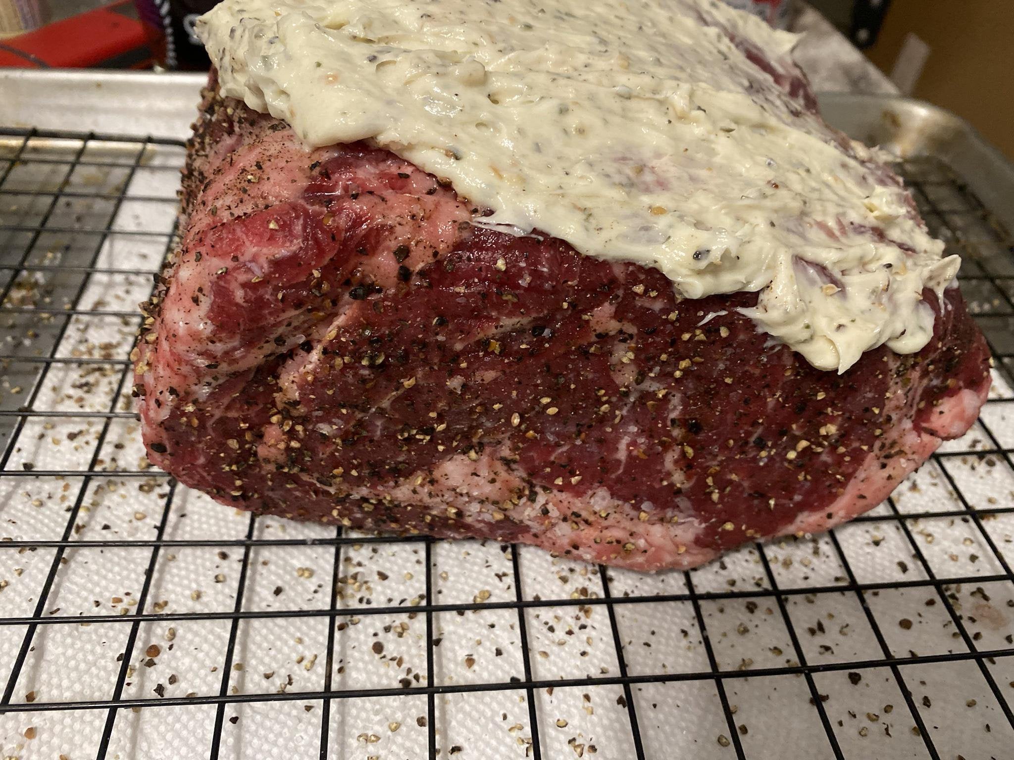 Smoked rib roast while trimming Elk Backstrap. - Dining and Cooking