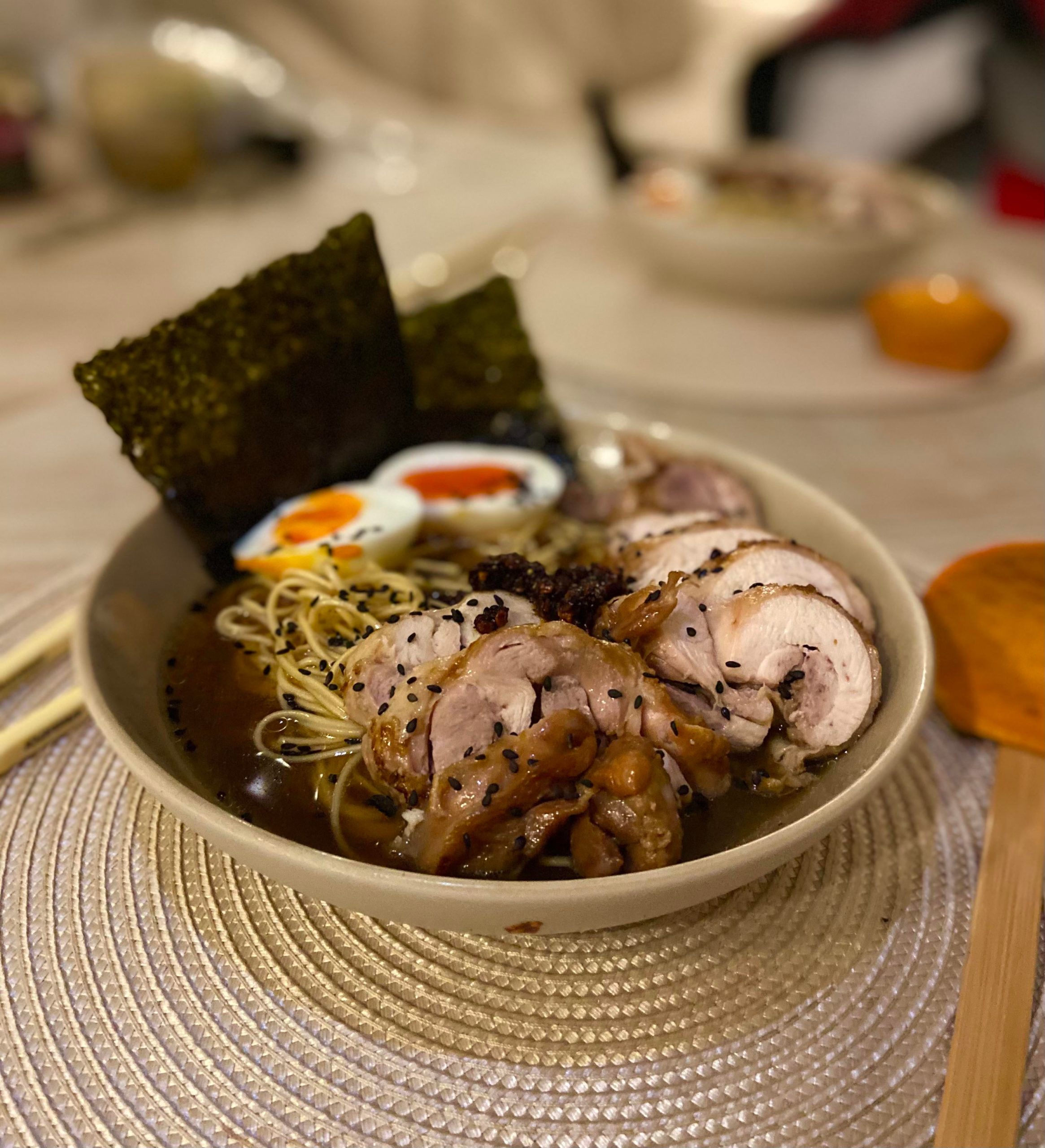 me and my girlfriend made ramen for the first time together, torikotsu ...