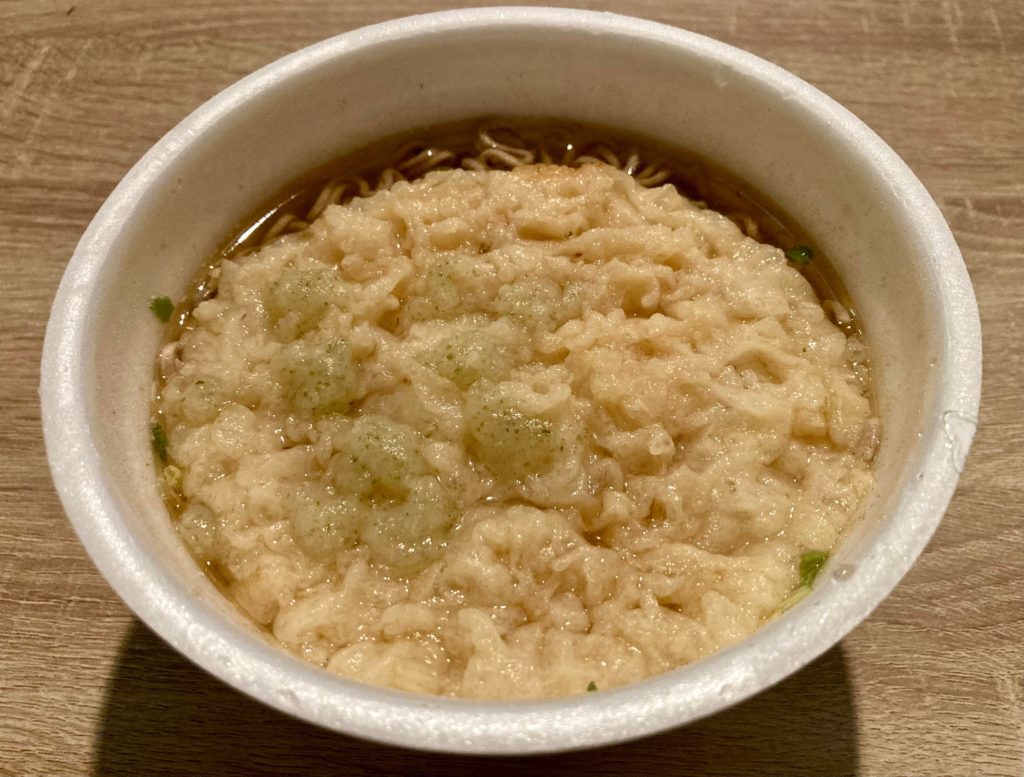 緑のたぬき天そば - Instant Tanuki (tempura) Soba - Dining and Cooking