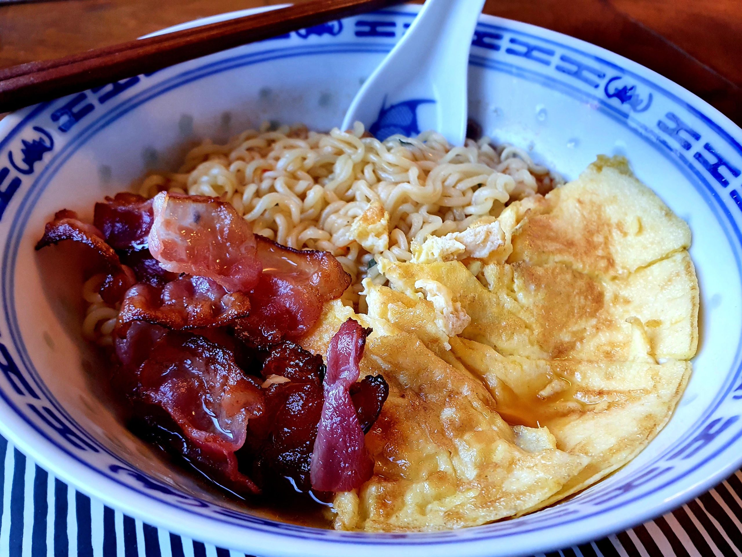 In these trying times my 11y son made us lunch ramen. Shin red upgraded ...