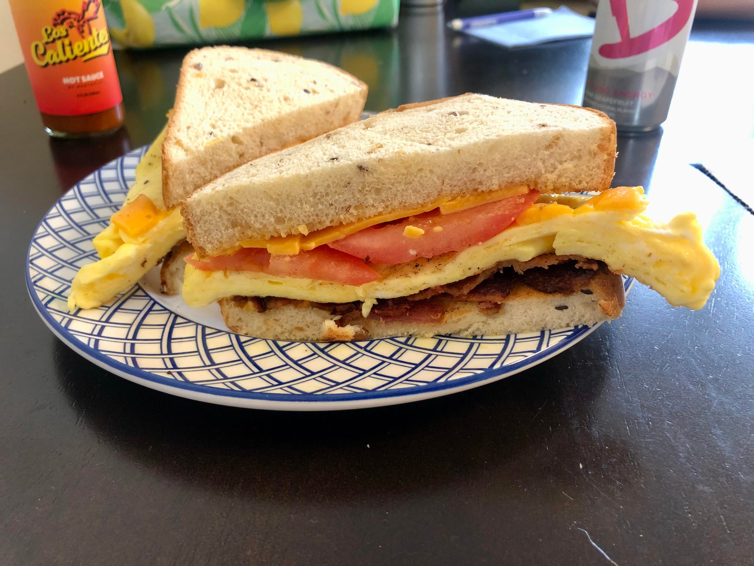 My attempt at the Commuter Croissant from Corner Bakery (unfortunately ...