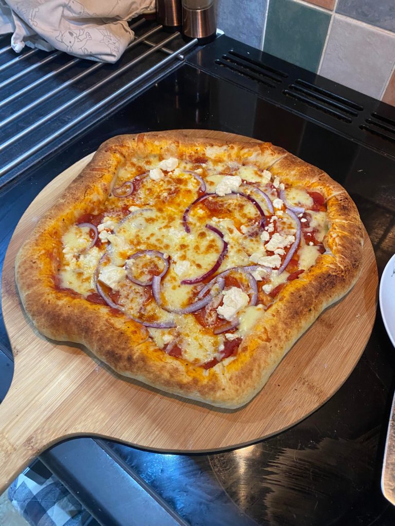My first deep dish stuffed crust. - Dining and Cooking