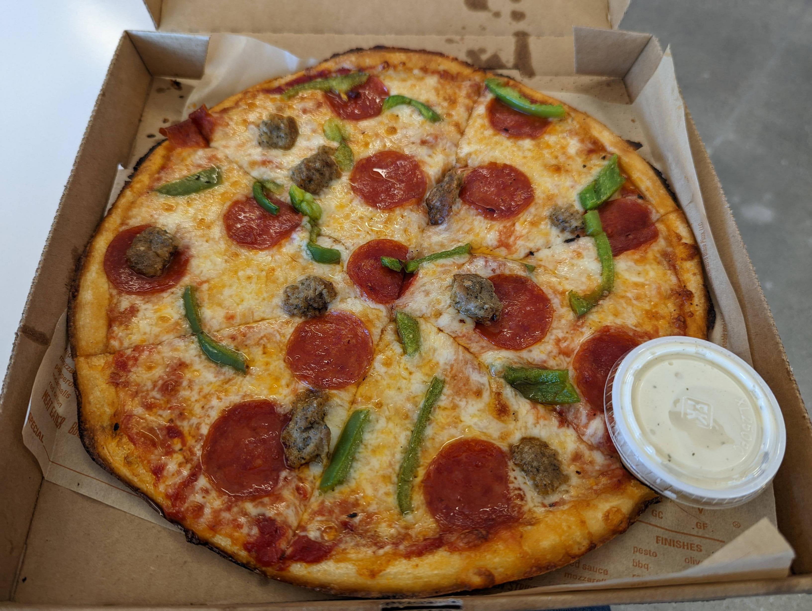 The Blaze Pizza Meateaters Pizza (so many toppings!) - Dining and Cooking