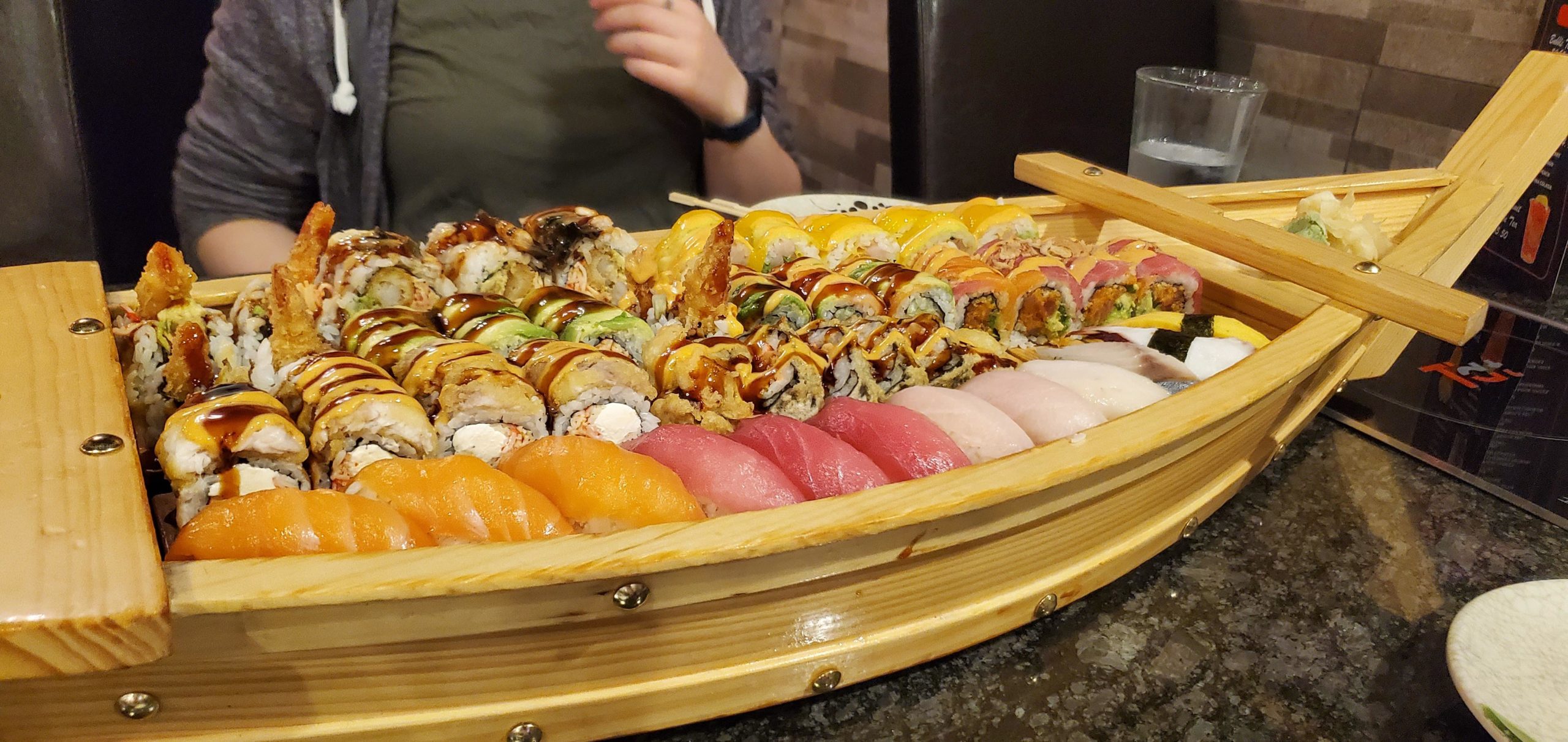 First time getting a sushi boat at Kintaro - Cleveland, Ohio - Dining ...
