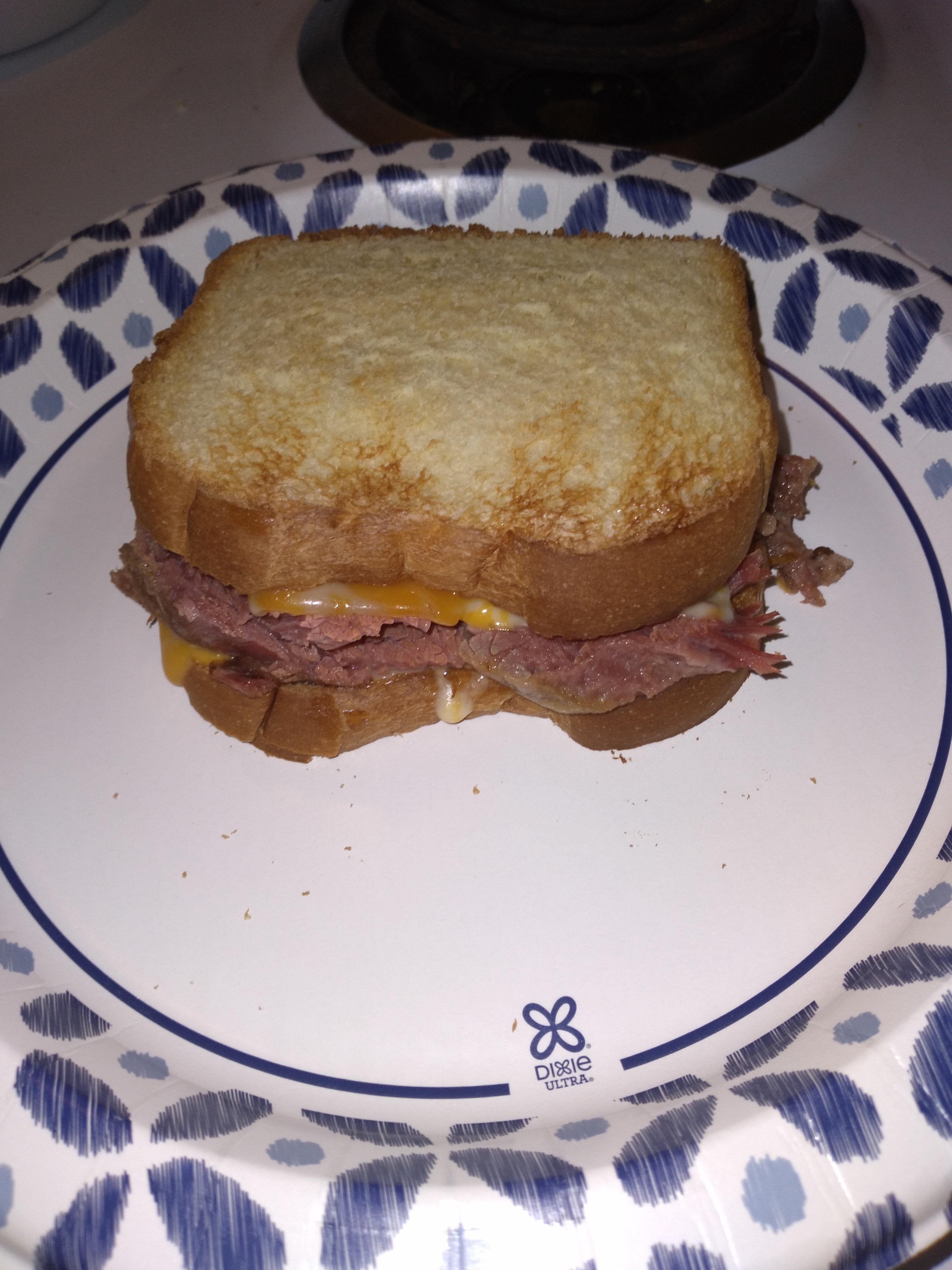 Leftover corned beef and colby pepper jack - Dining and Cooking