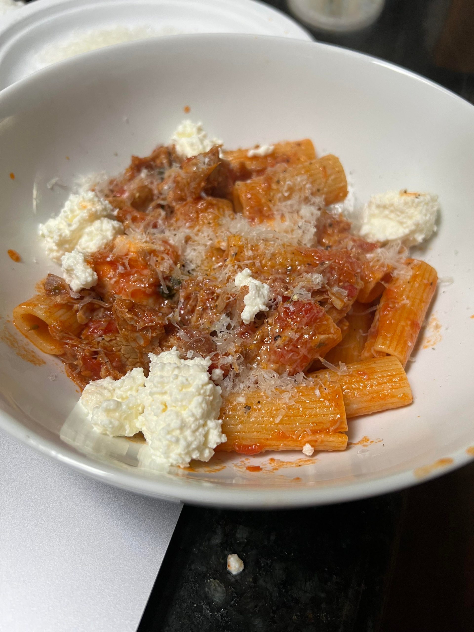 Pork rib ragu rigatoni - Dining and Cooking