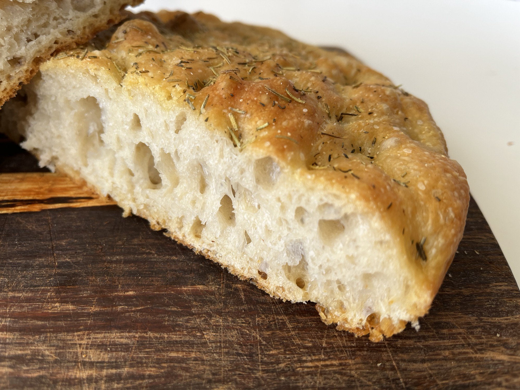 Finally achieved a proper crumb on my focaccia! All my other attempts ...