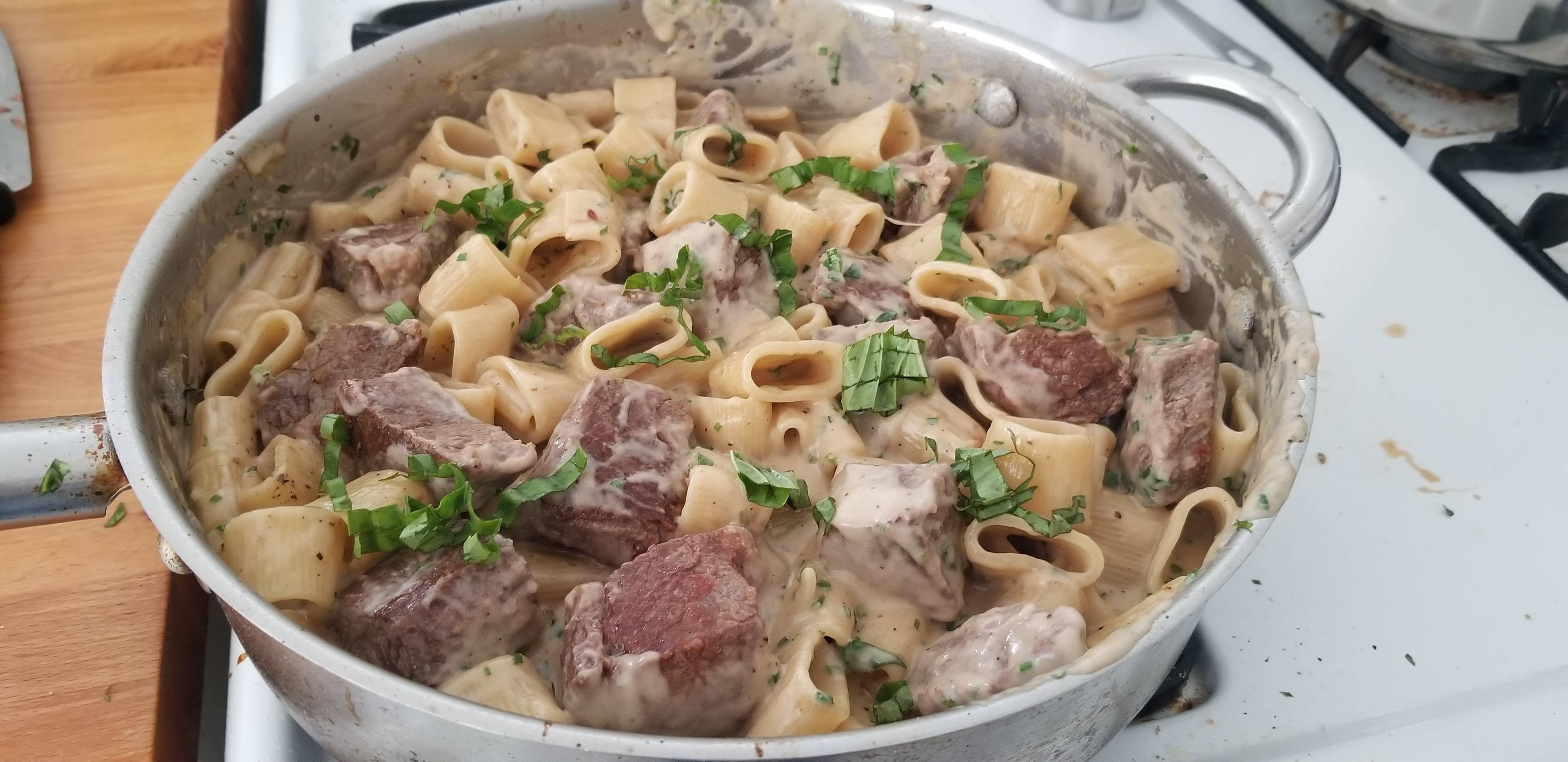 Beef and Cheese Pasta - Dining and Cooking