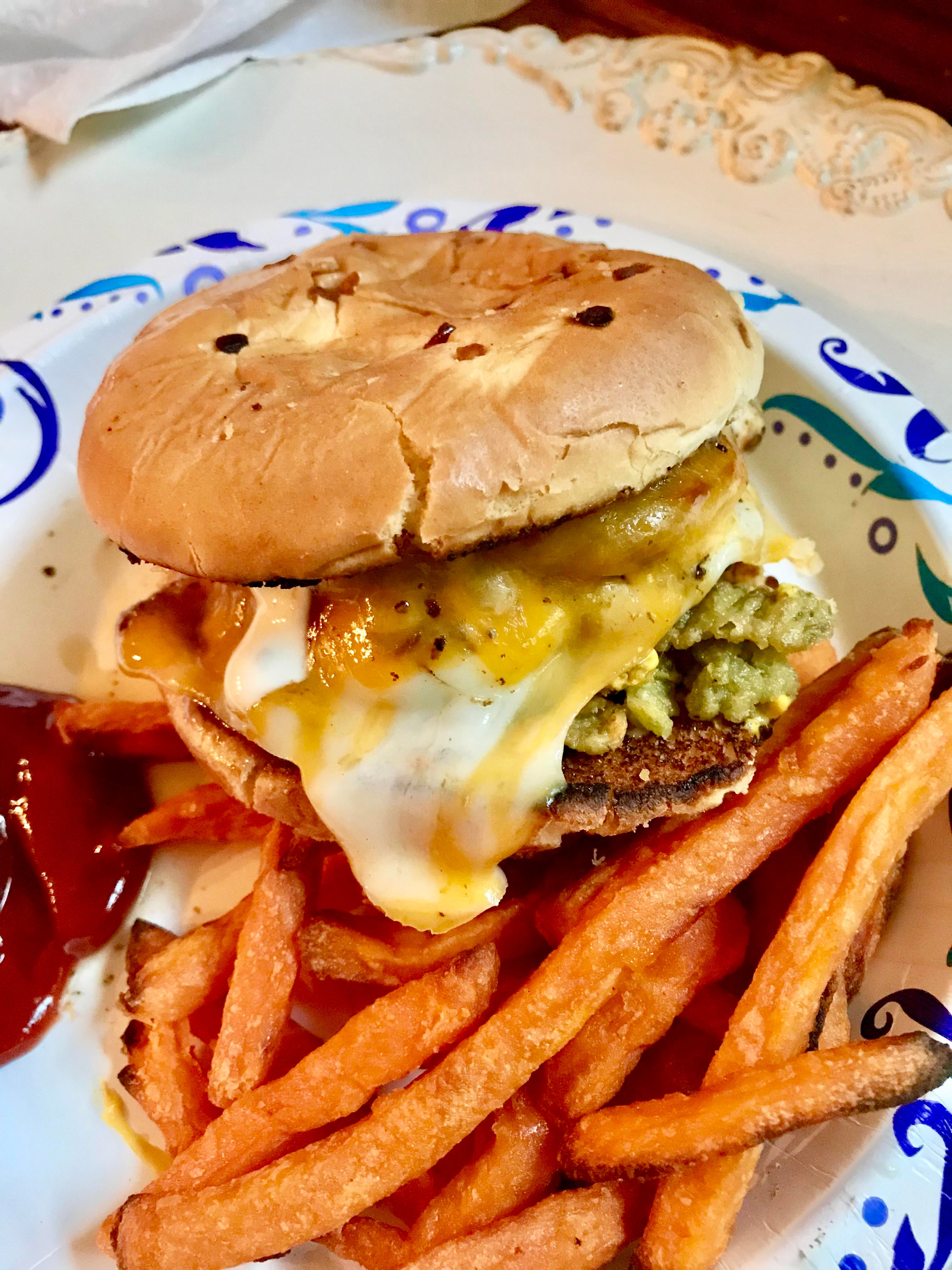 Double Smashed “Buckin’ Bronco” Burger - Dining and Cooking