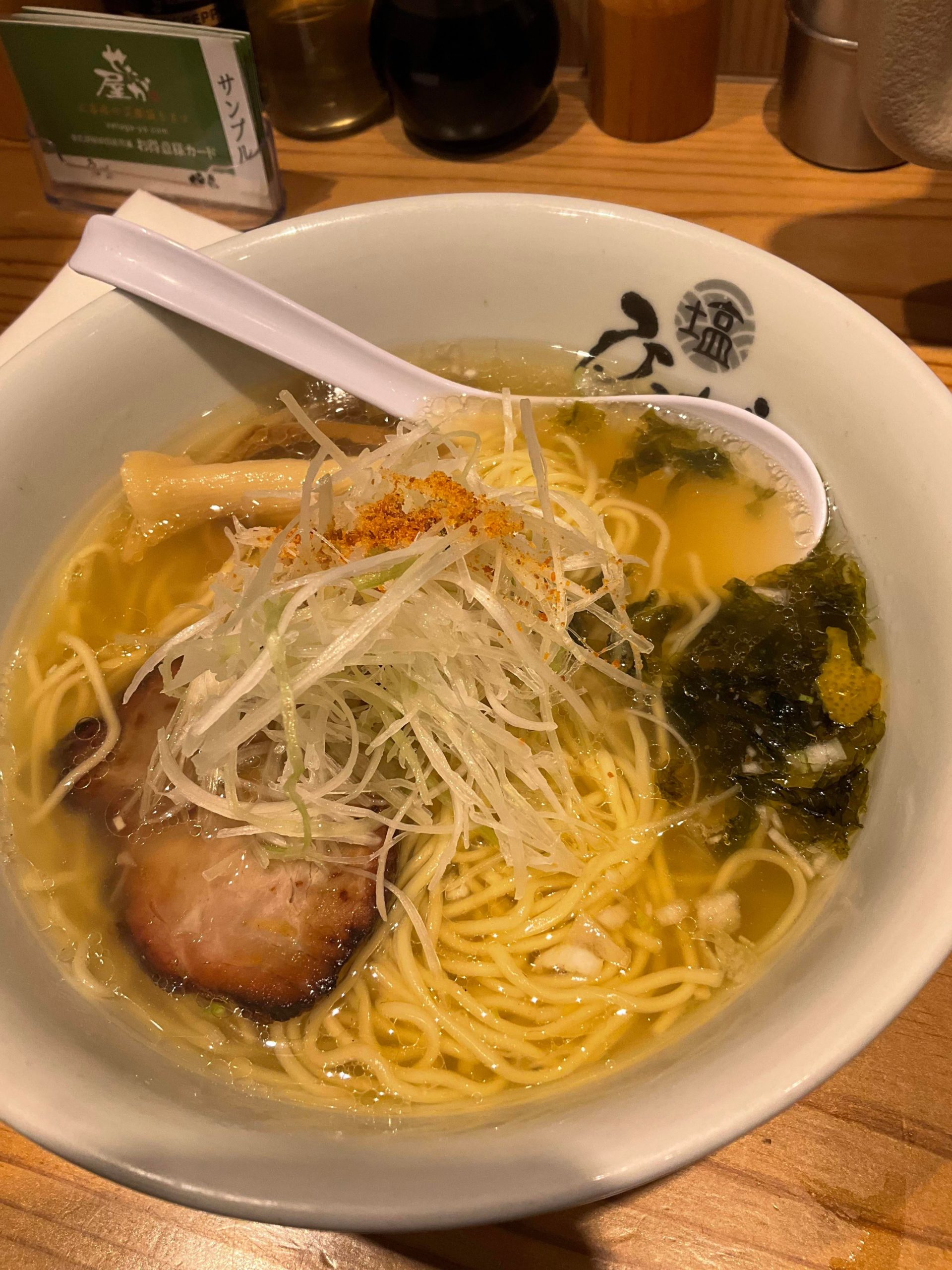Japanese salt ramen 🍥 The clear soup is nice ! - Dining and Cooking