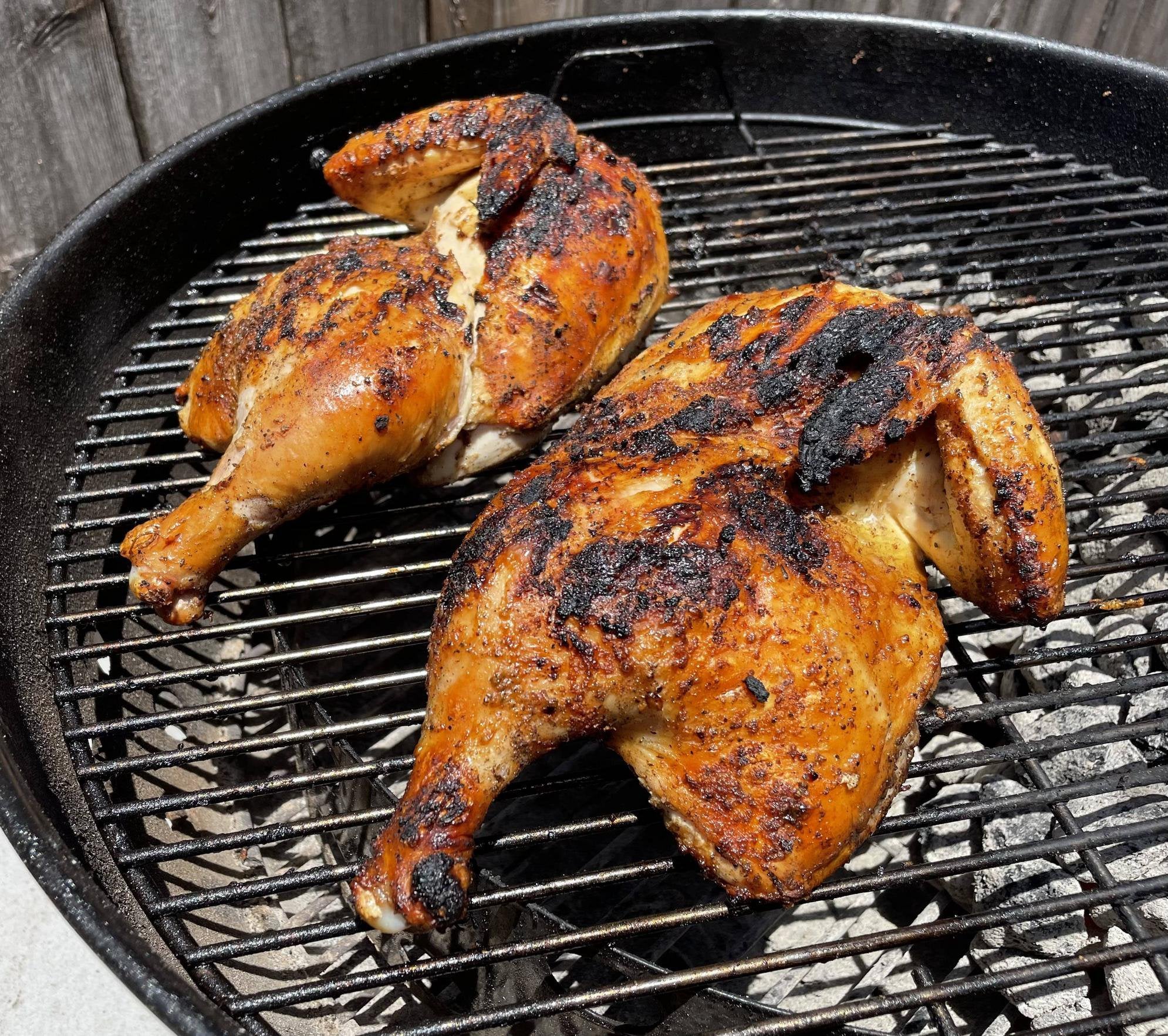 Crispy Bird on my Weber Smokey Mountain - Dining and Cooking
