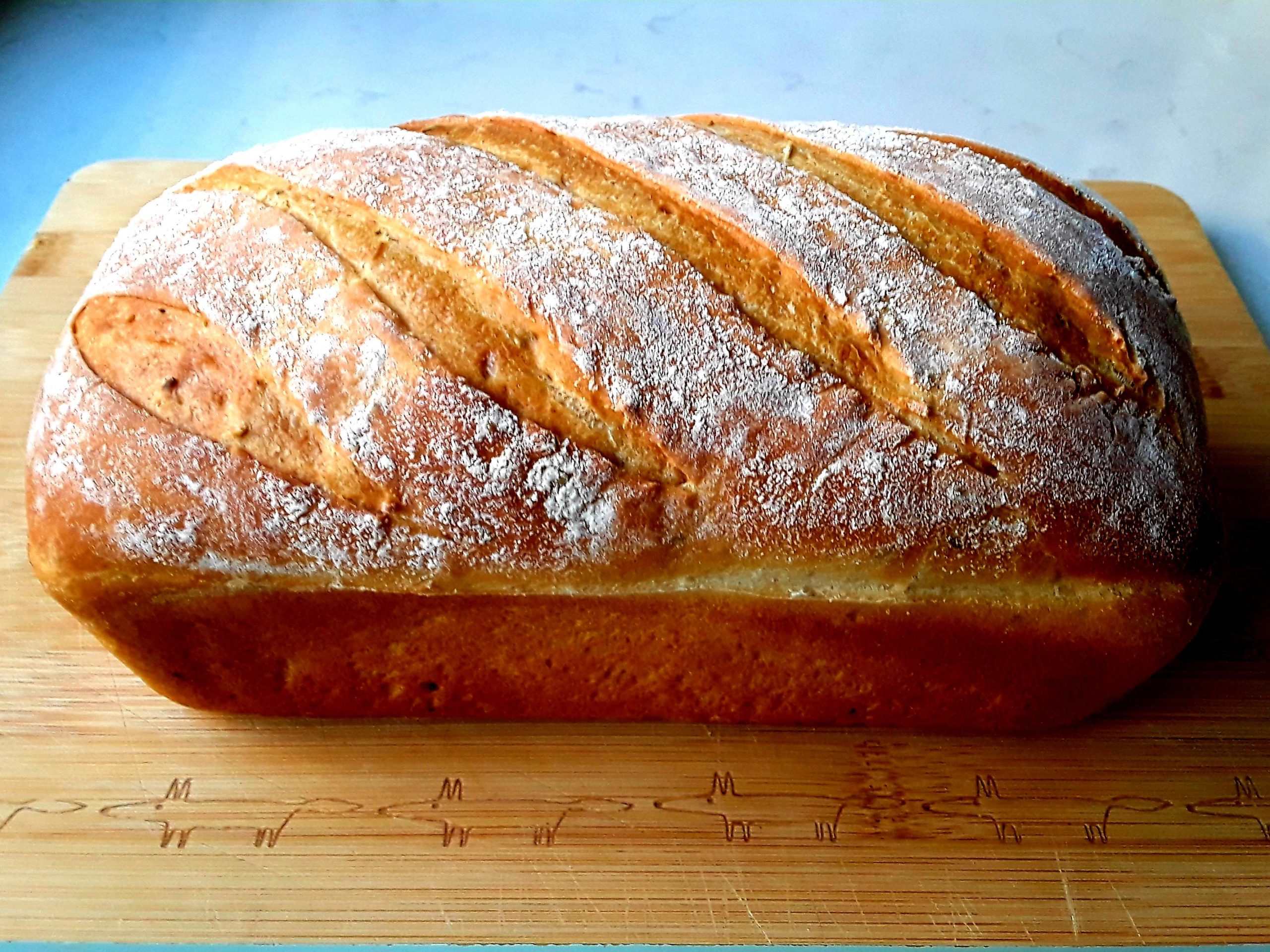 simple yeasted white loaf with rosemary, oregano and walnut oil ...