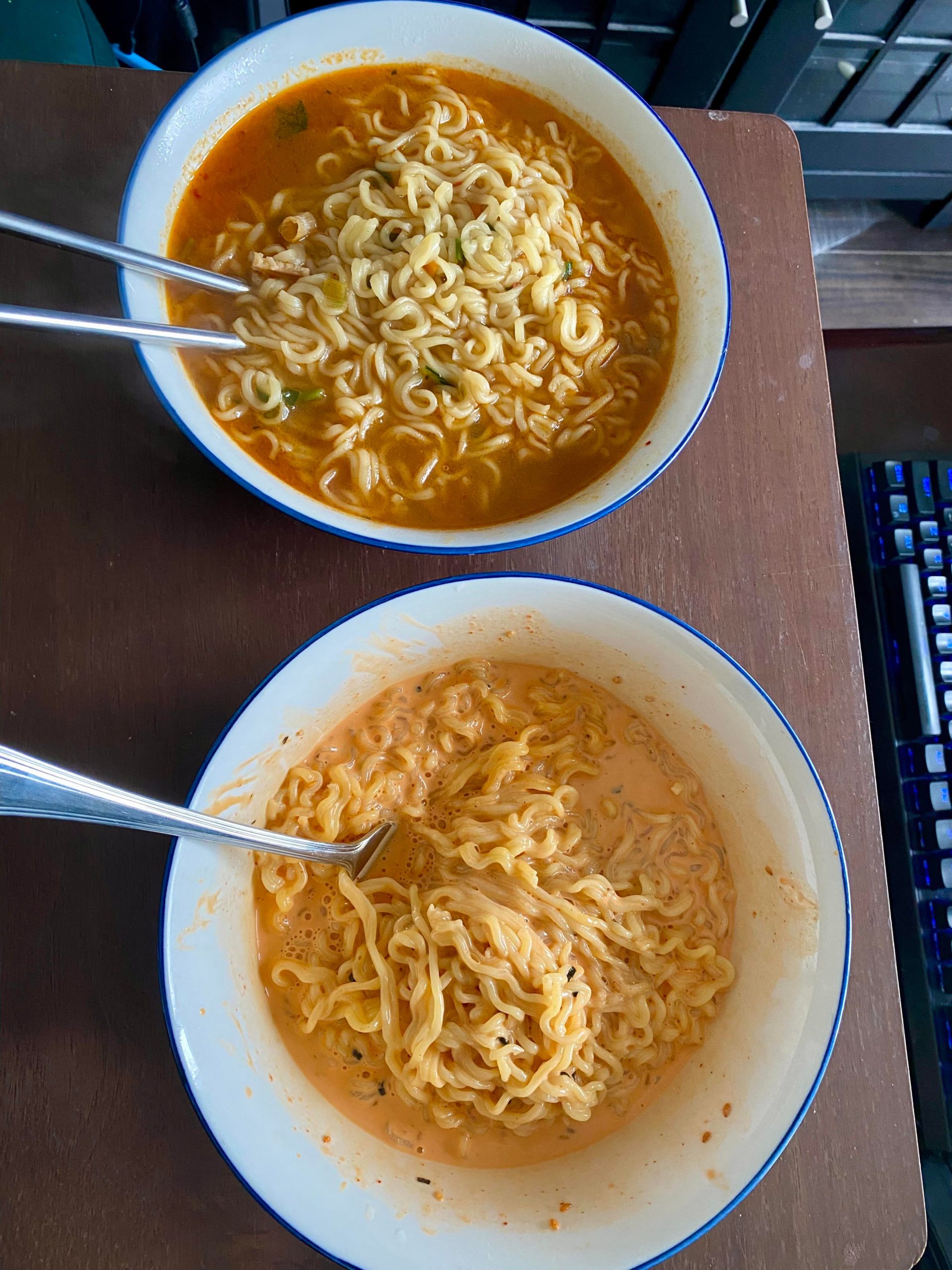 What instant ramen do you prefer? (Nongshim Shin on top, Buldak Hot ...