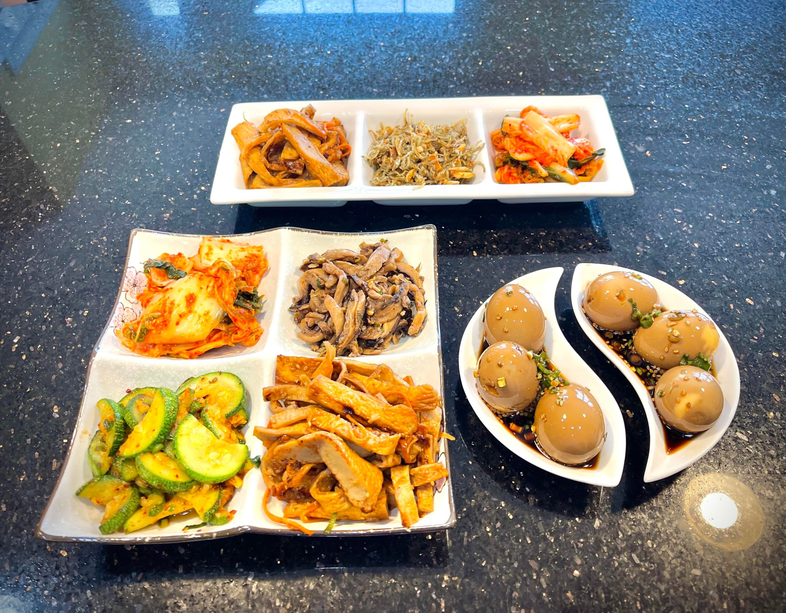Homemade Banchan: Eomuk Bokkeum (stir fried fish cakes), Kimchi ...