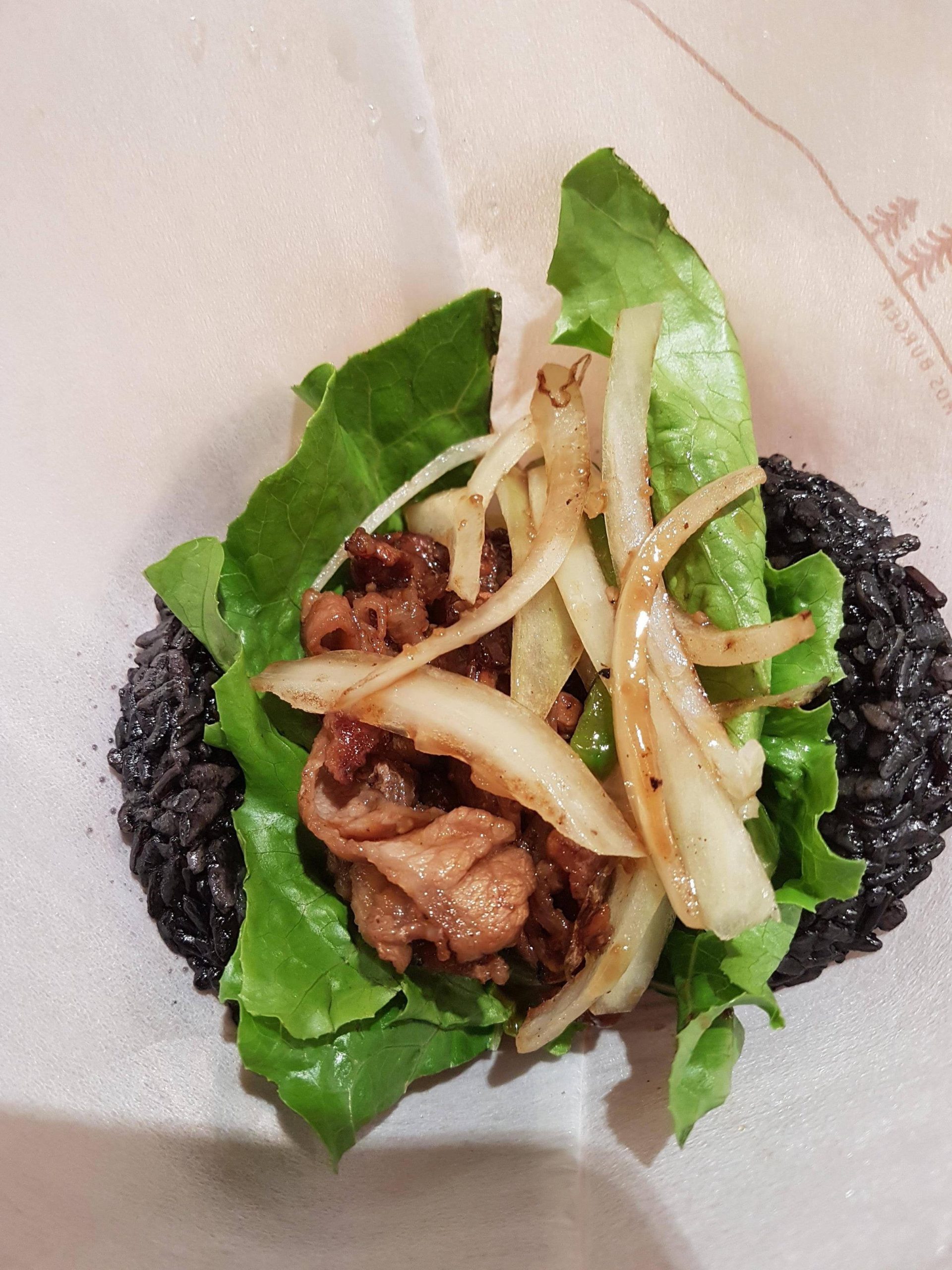 Japanese rice burger I had while on vacation in Bangkok - Dining and ...