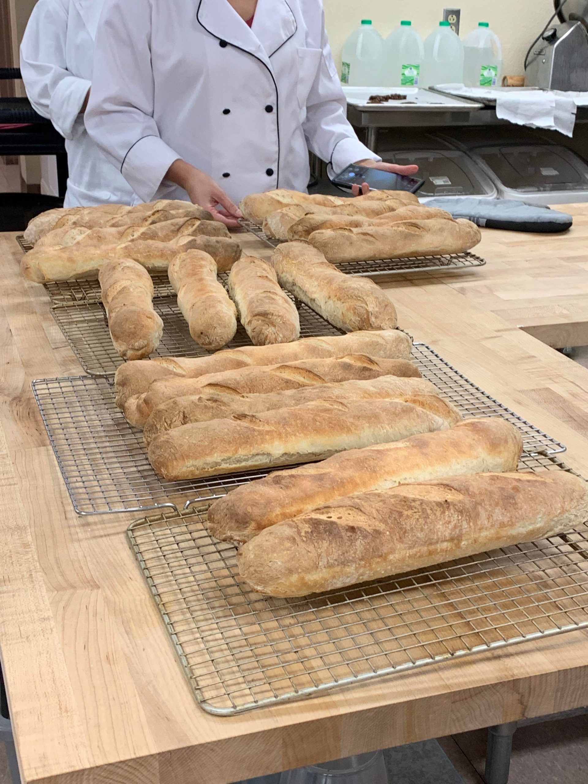 Homemade French bread in my culinary class - Dining and Cooking