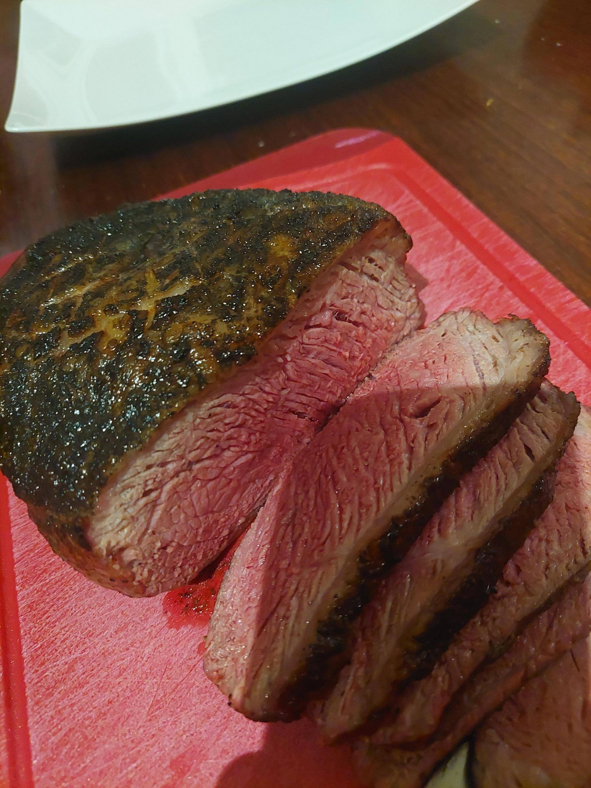1.6kg rump cap on the Weber Q - Dining and Cooking