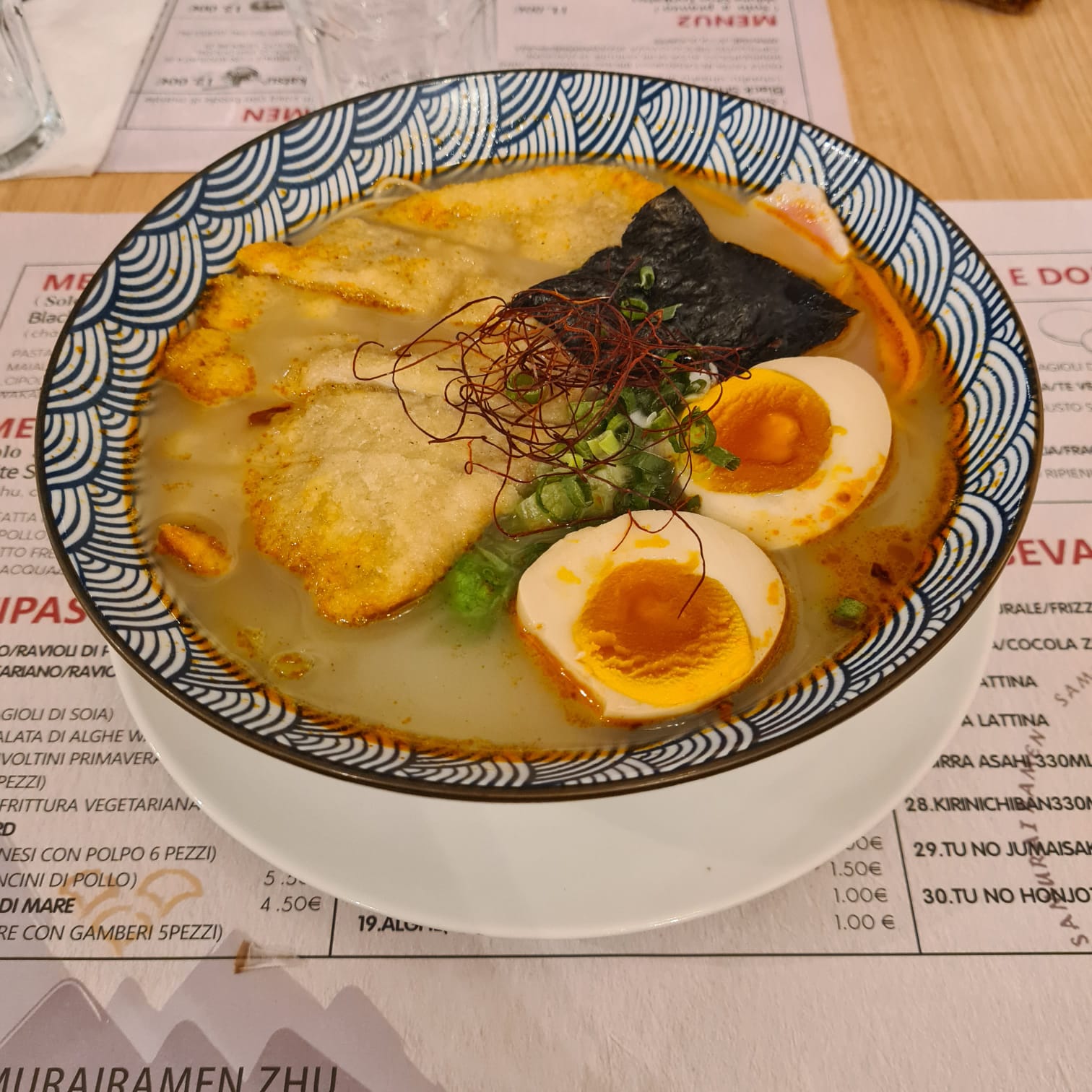 Finally the spicy tonkatsu tonkotsu, Samurai ramen - Roma - Dining and ...