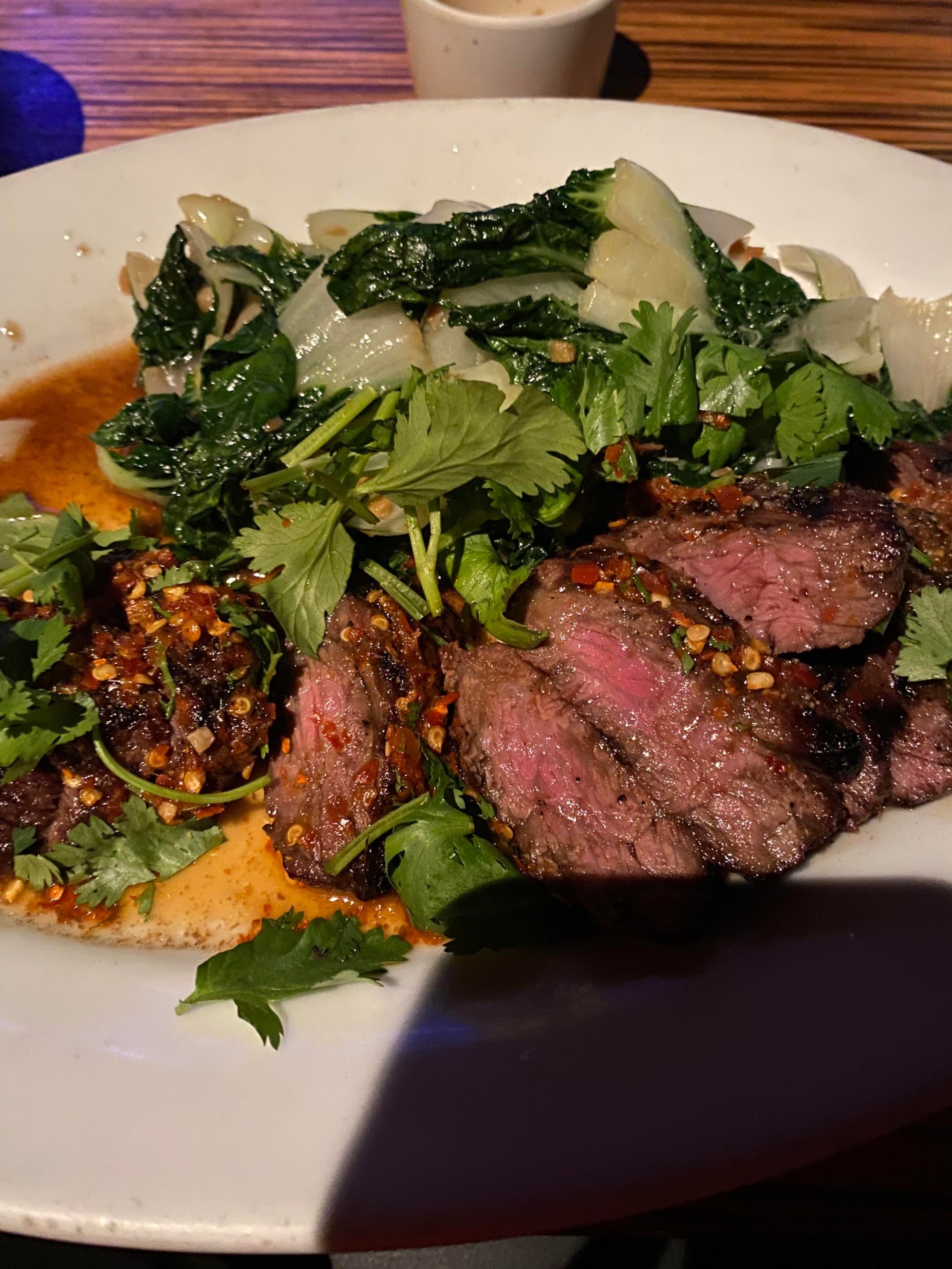 Thai style dry aged black angus skirt steak, USDA Prime - Dining and ...