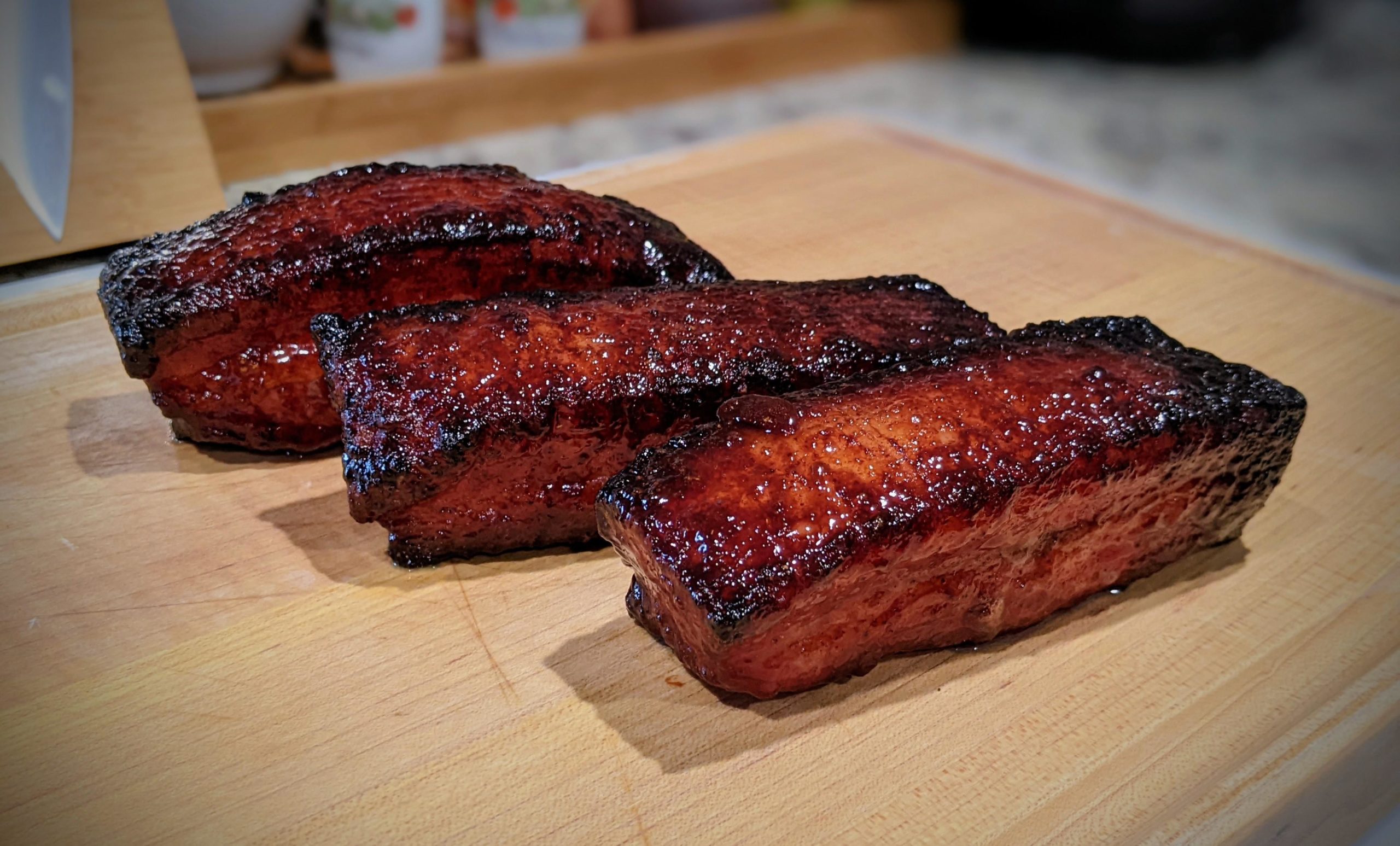 Pork Belly Char Siu Slabs - Dining and Cooking