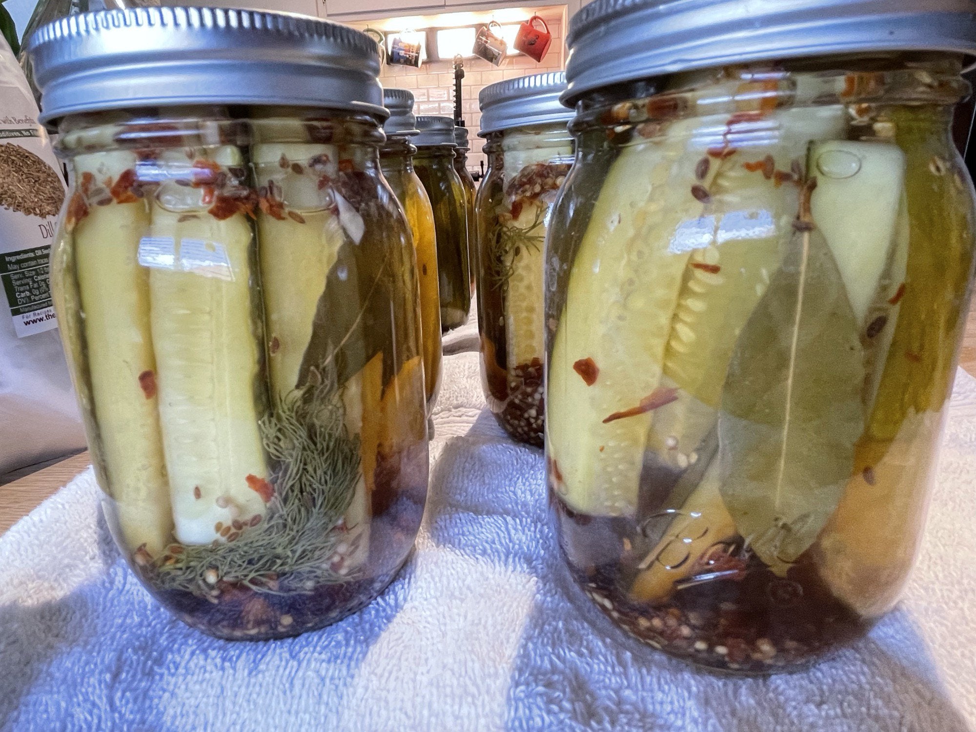 First set of home grown pickles of the year for me! - Dining and Cooking
