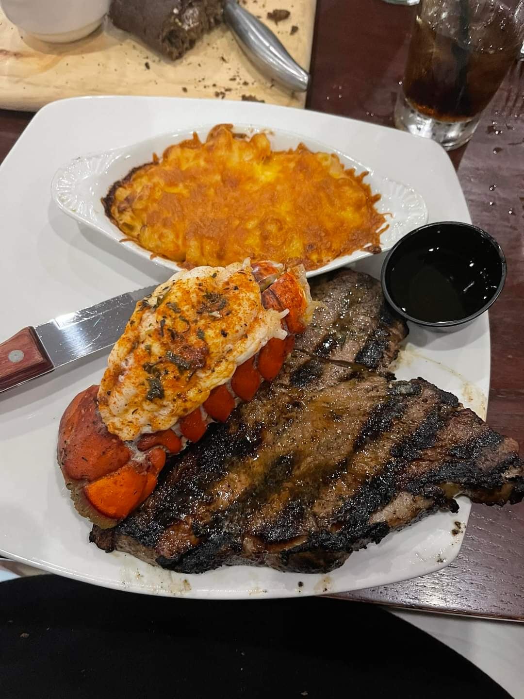 steak, tail, and fixings - Dining and Cooking