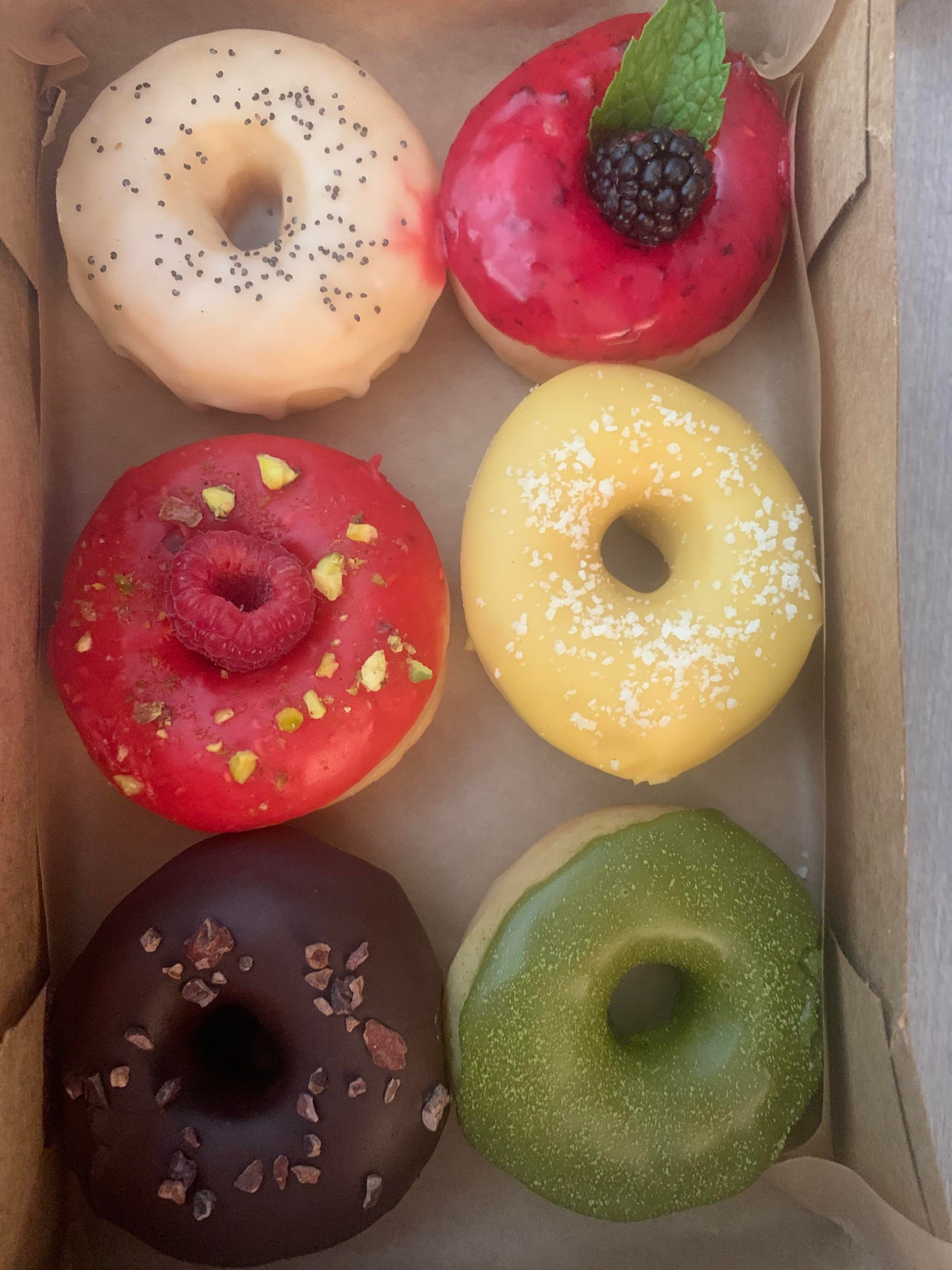 Got these vegan beauties from goodtown doughnuts in Costa Mesa CA ...